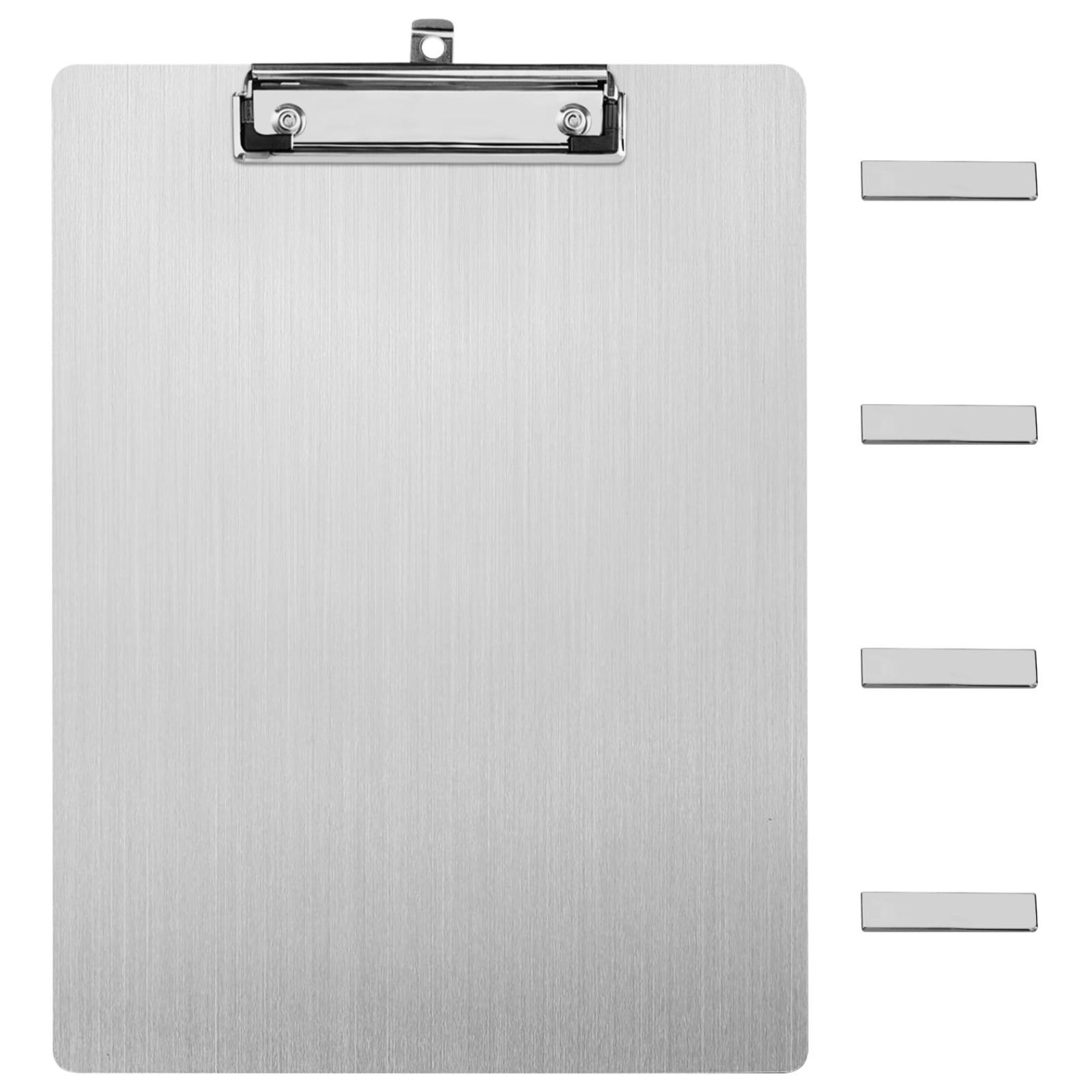 Stainless Steel Clipboard, Magnetic Whiteboard for Fridge, 1mm Thick ...
