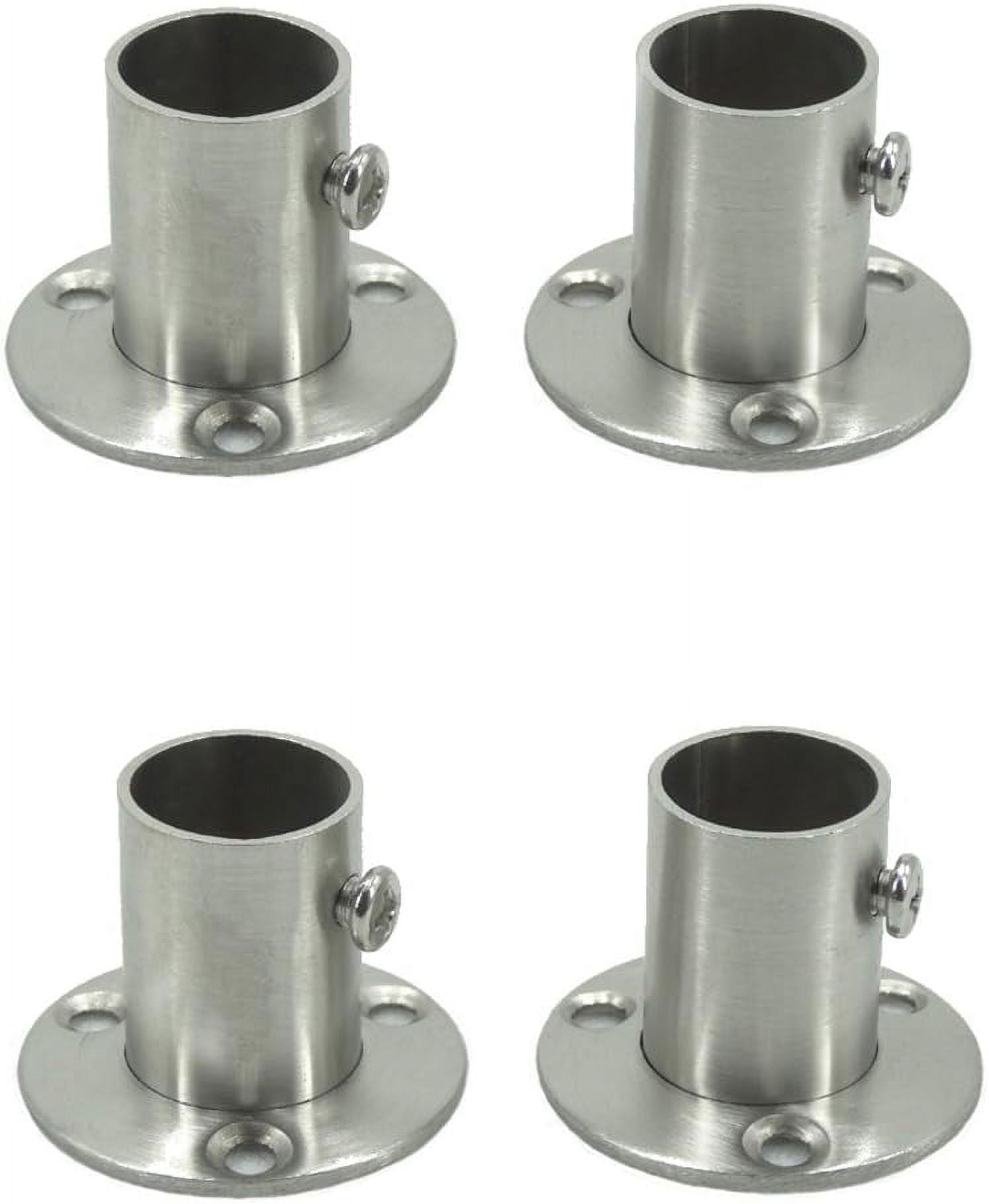 Stainless Steel Closet Closet Rod Brackets Socket End Support Brackets ...