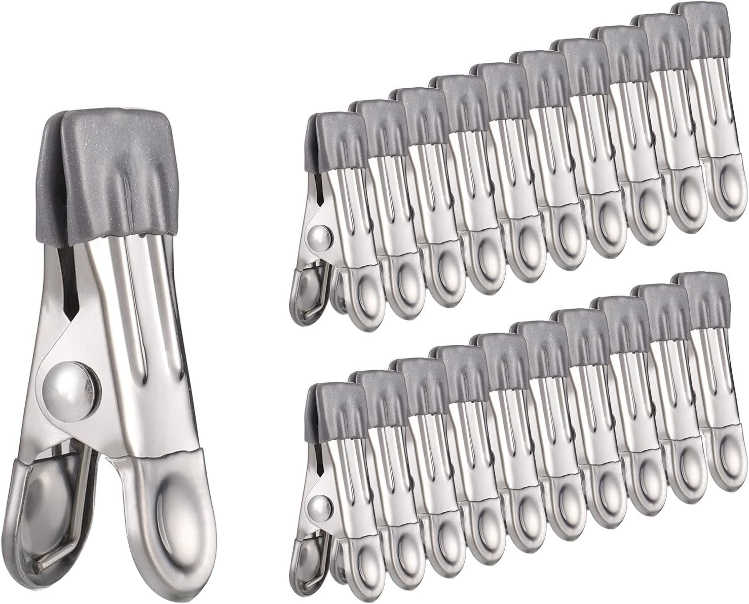 Stainless Steel Clothespins, Waterproof Rust-resistant Clips for Indoor ...