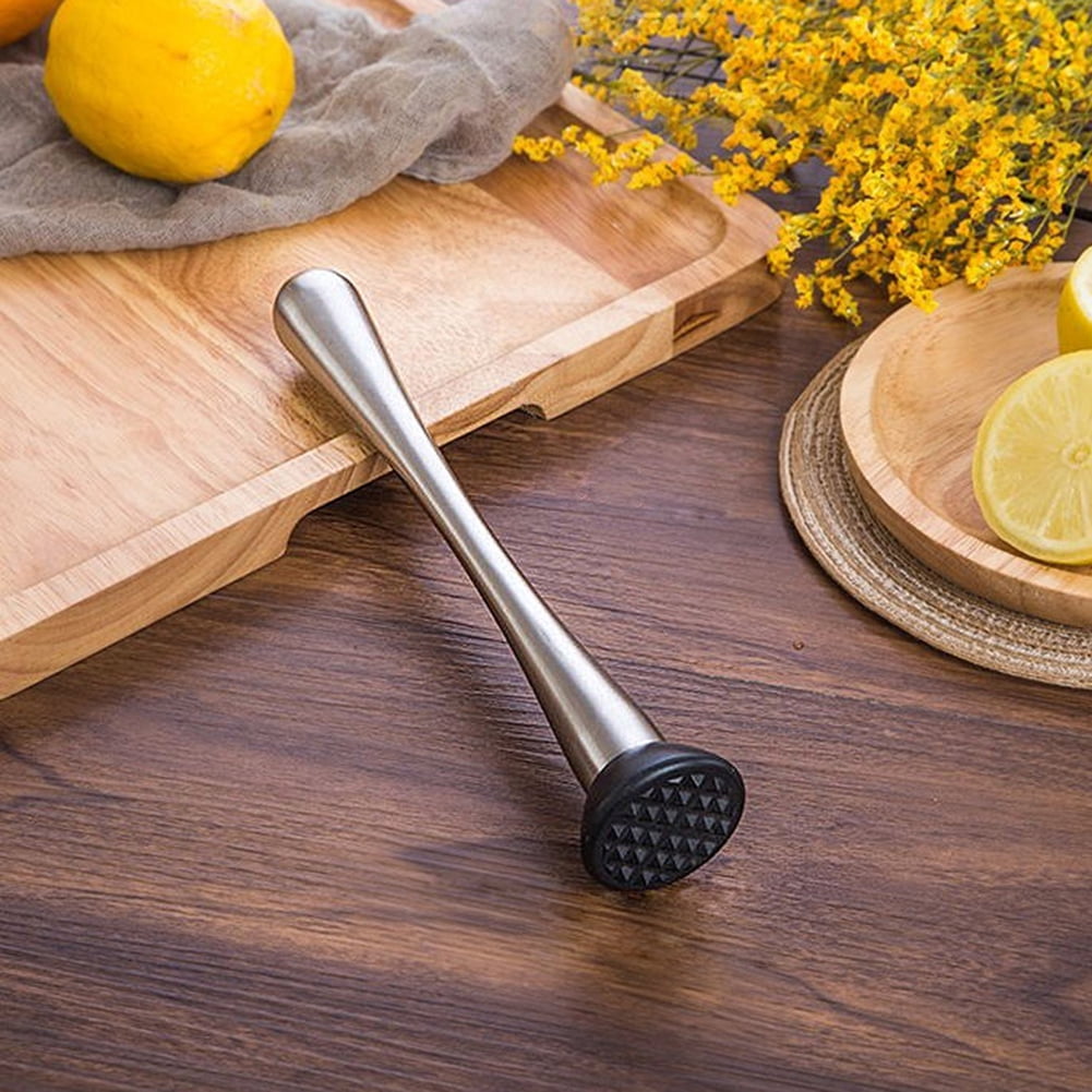Stainless Steel Cocktail Muddler, Cocktail Stirring Masher Mixer Ice ...