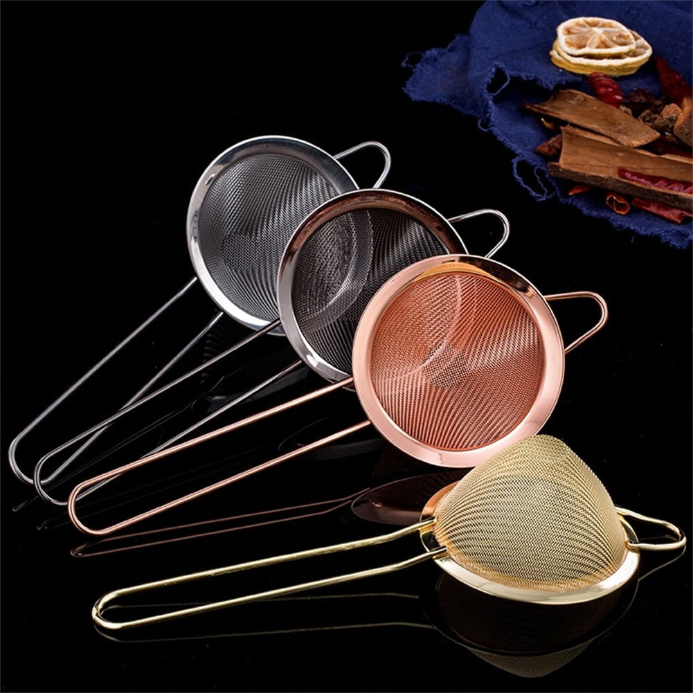 Stainless Steel Cocktail Strainer Conical Bar Tea Food Fine Mesh ...