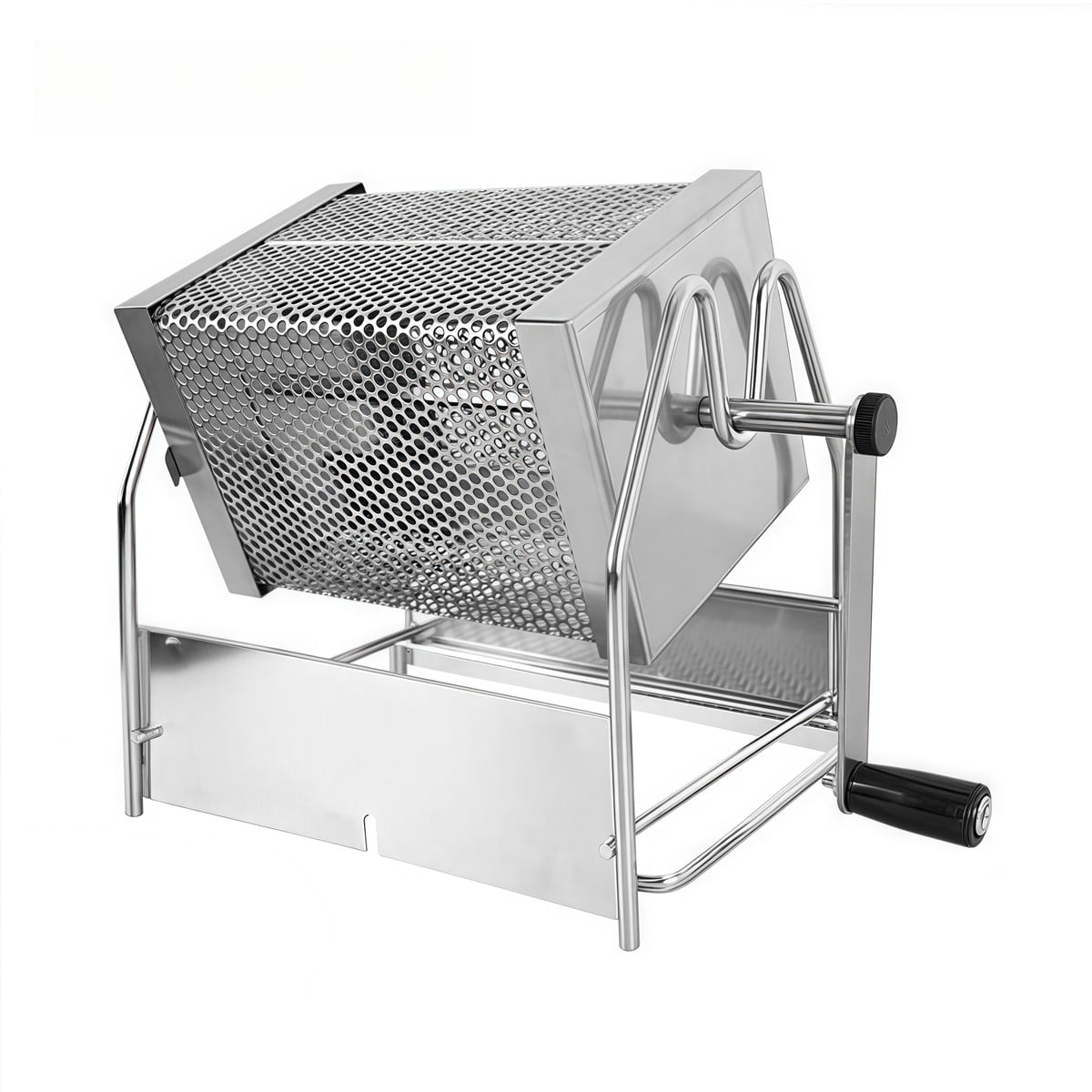 Stainless Steel Coffee Bean Roaster Hand Crank Rotary Cage Baking ...