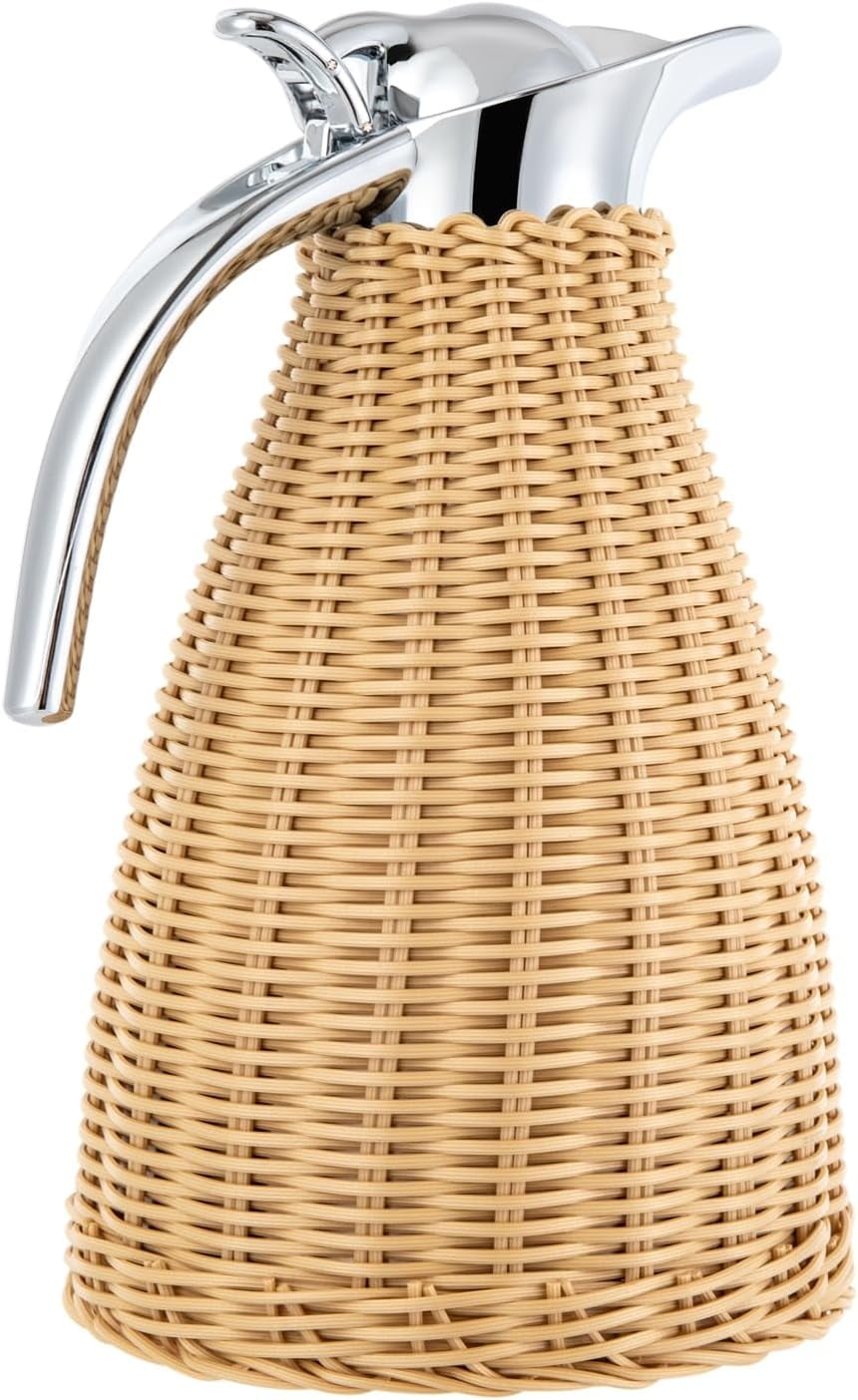 Stainless Steel Coffee Thermal Jug, 1.5L Double Walled Vacuum Insualted ...