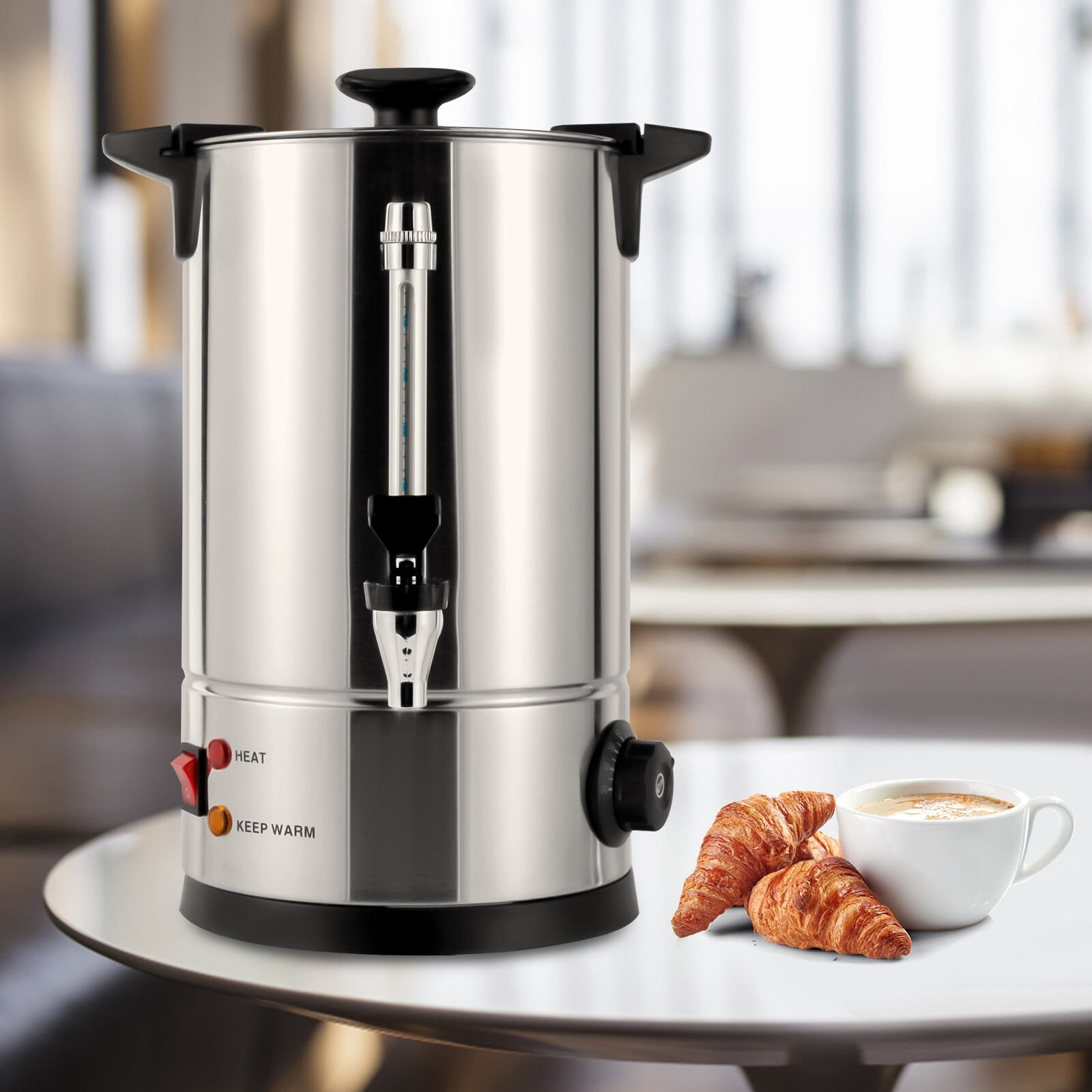 Stainless Steel Coffee Urn Commercial Large Hot Water Urn 8L/2.11gal ...