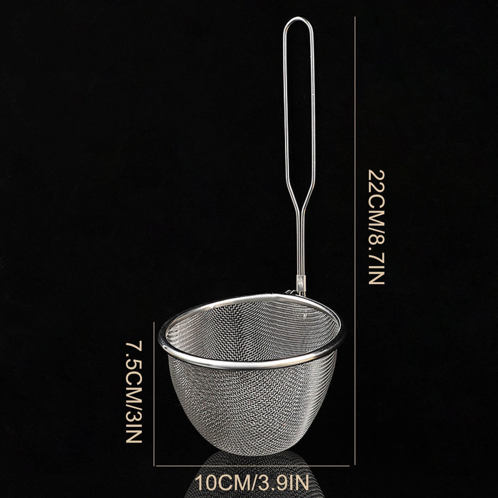 Stainless Steel Colander with Long Handle, Wall-Mounted Design, Rust ...