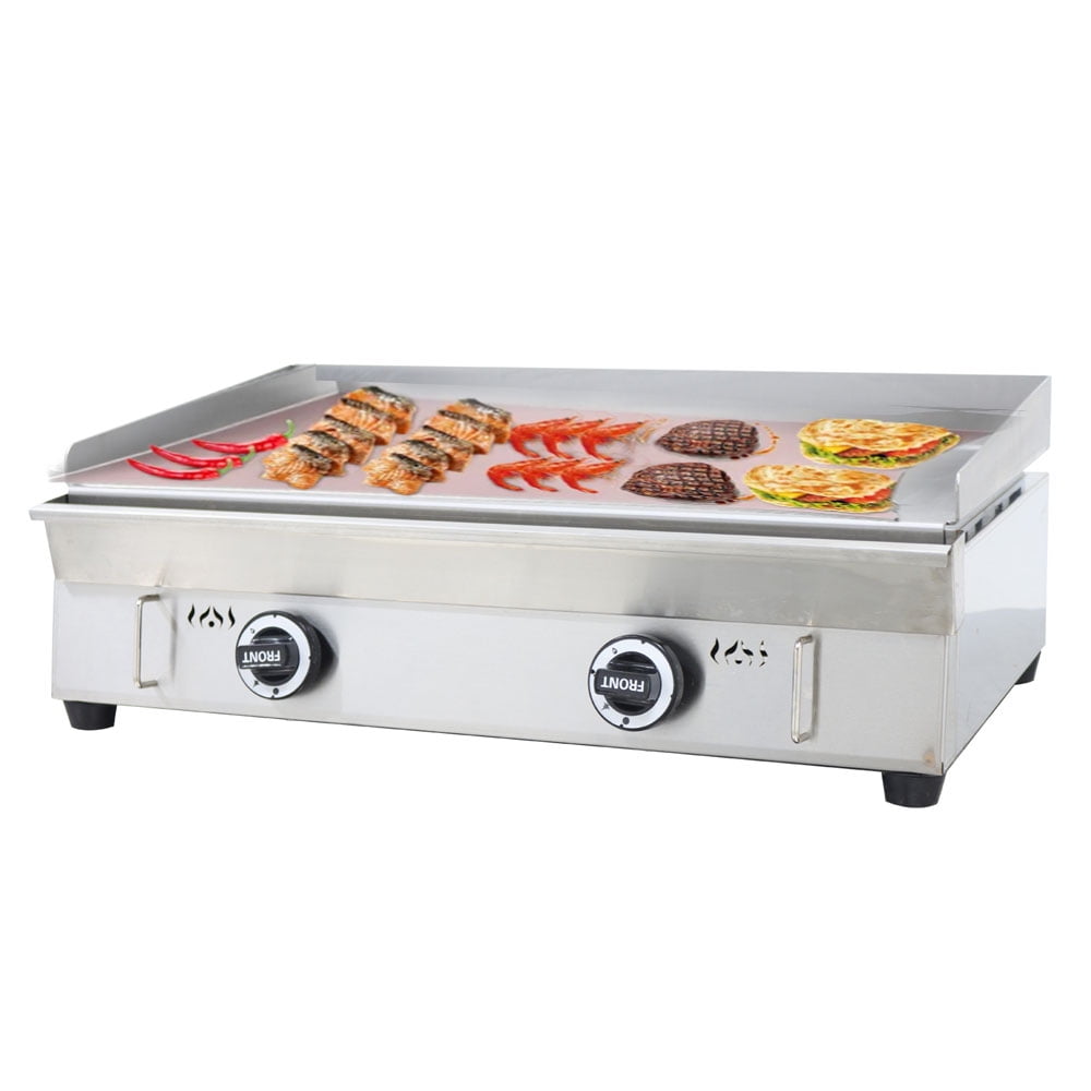 Stainless Steel Commercial Home Gas Grill Griddle Camp Countertop Flat ...