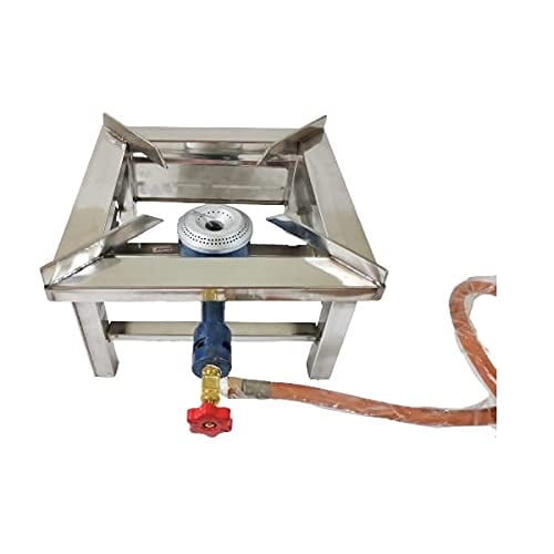 Stainless Steel Commercial Open Gas Stove 1 Burner Cooktop For Hotels ...
