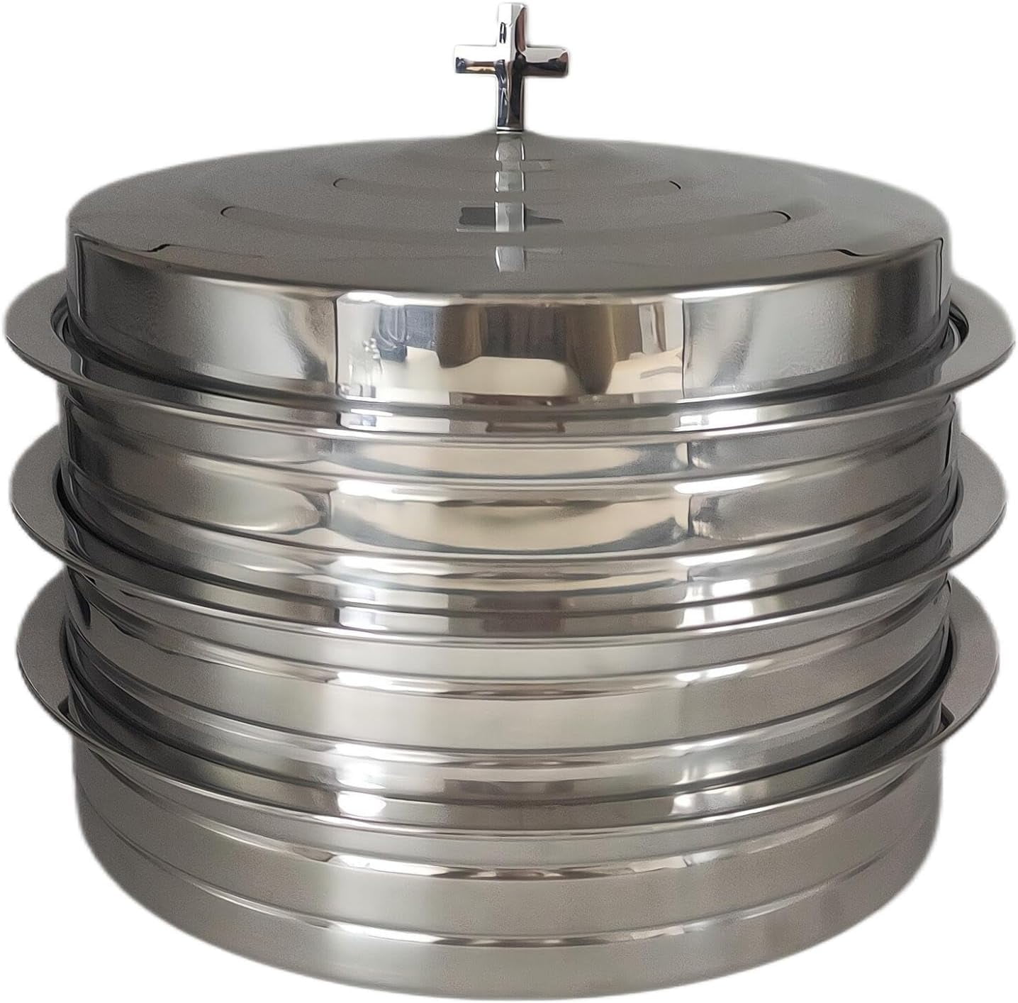 Stainless Steel Communion Trays with Cover - Stackable Holy Serving ...