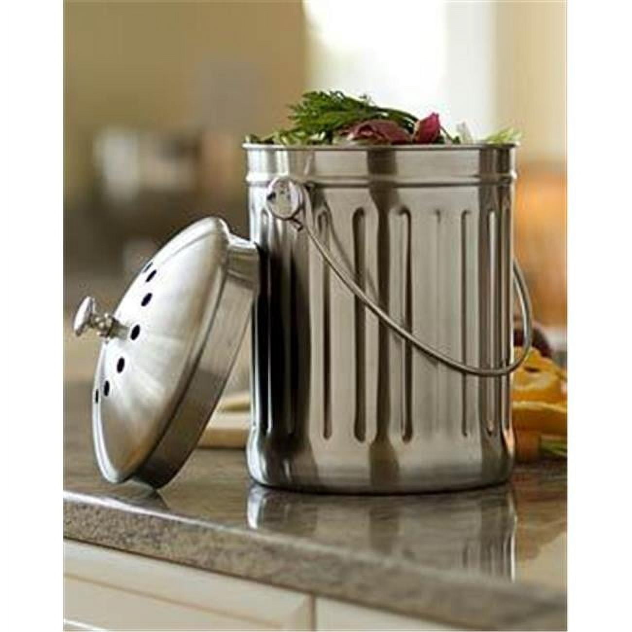 Stainless Steel Compost Pails - Small - .6 Gallons - Walmart.com