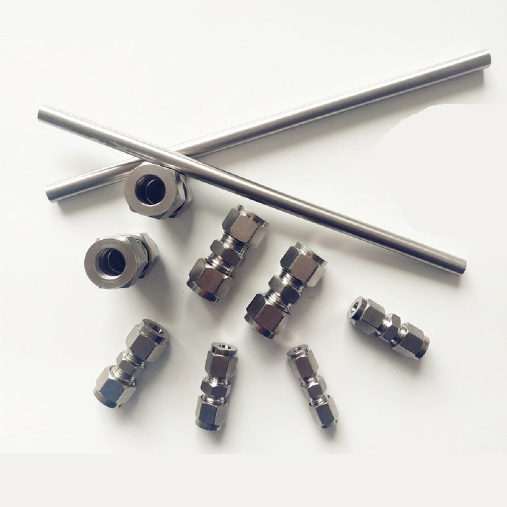 Stainless Steel Compression Tube Fitting Straight Connect Double ...