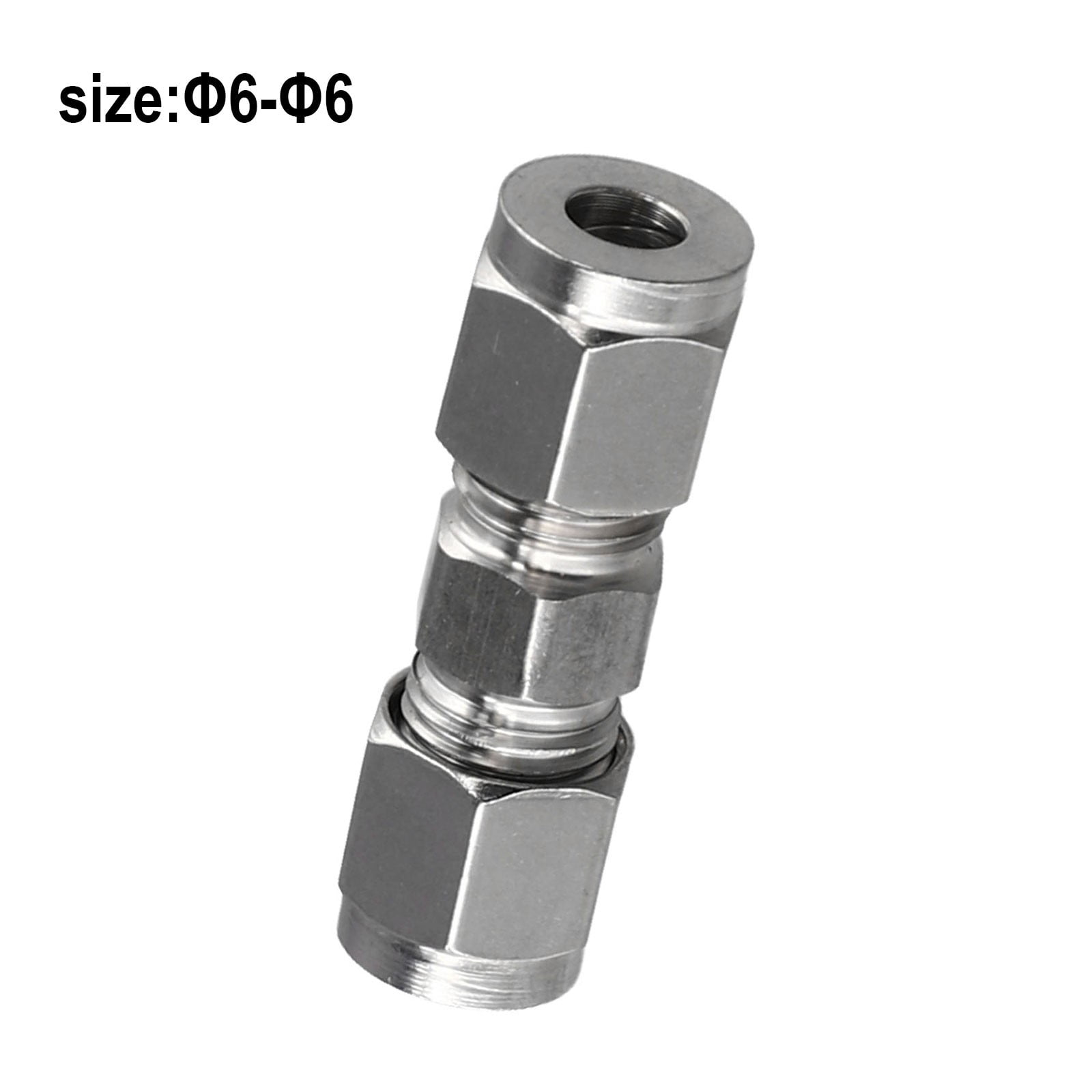 Stainless Steel Compression Tube Fitting Straight Connect Double ...
