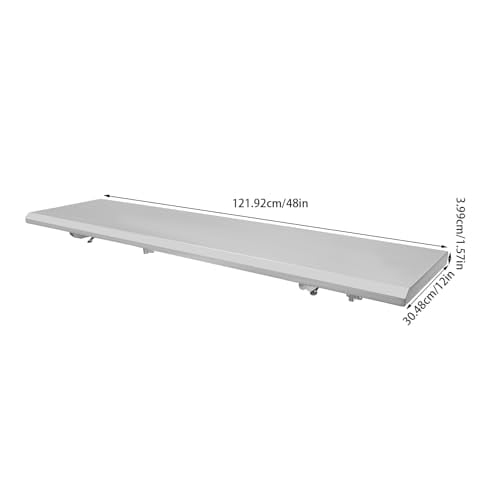 Stainless Steel Concession Shelf 48" L x 12" W, Folding Food Serving ...