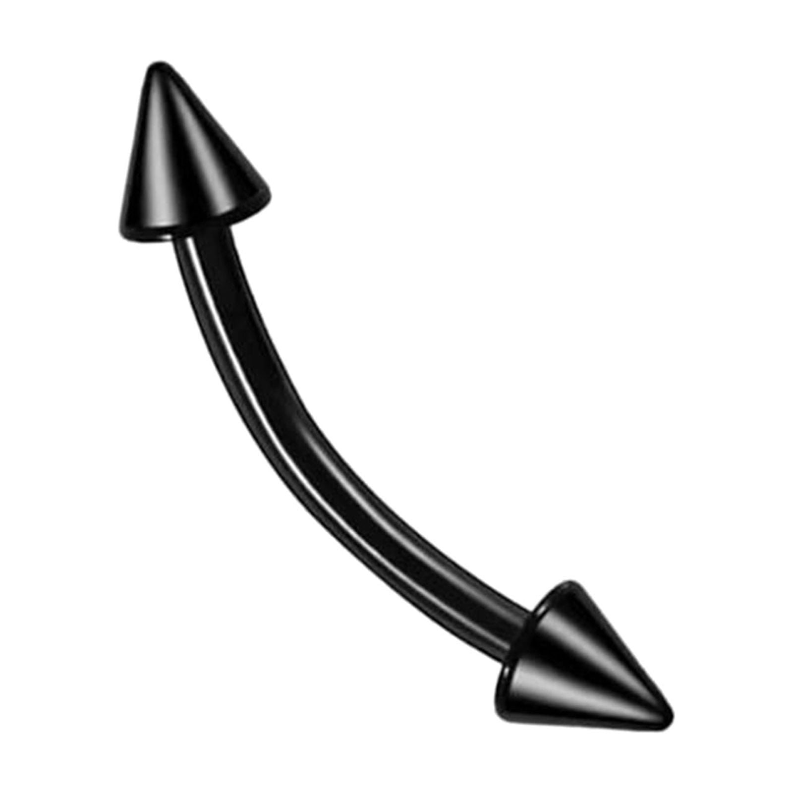 Stainless Steel Conical Bend Rod Pointed Eyebrow Nail Lip Nail Sex Nail