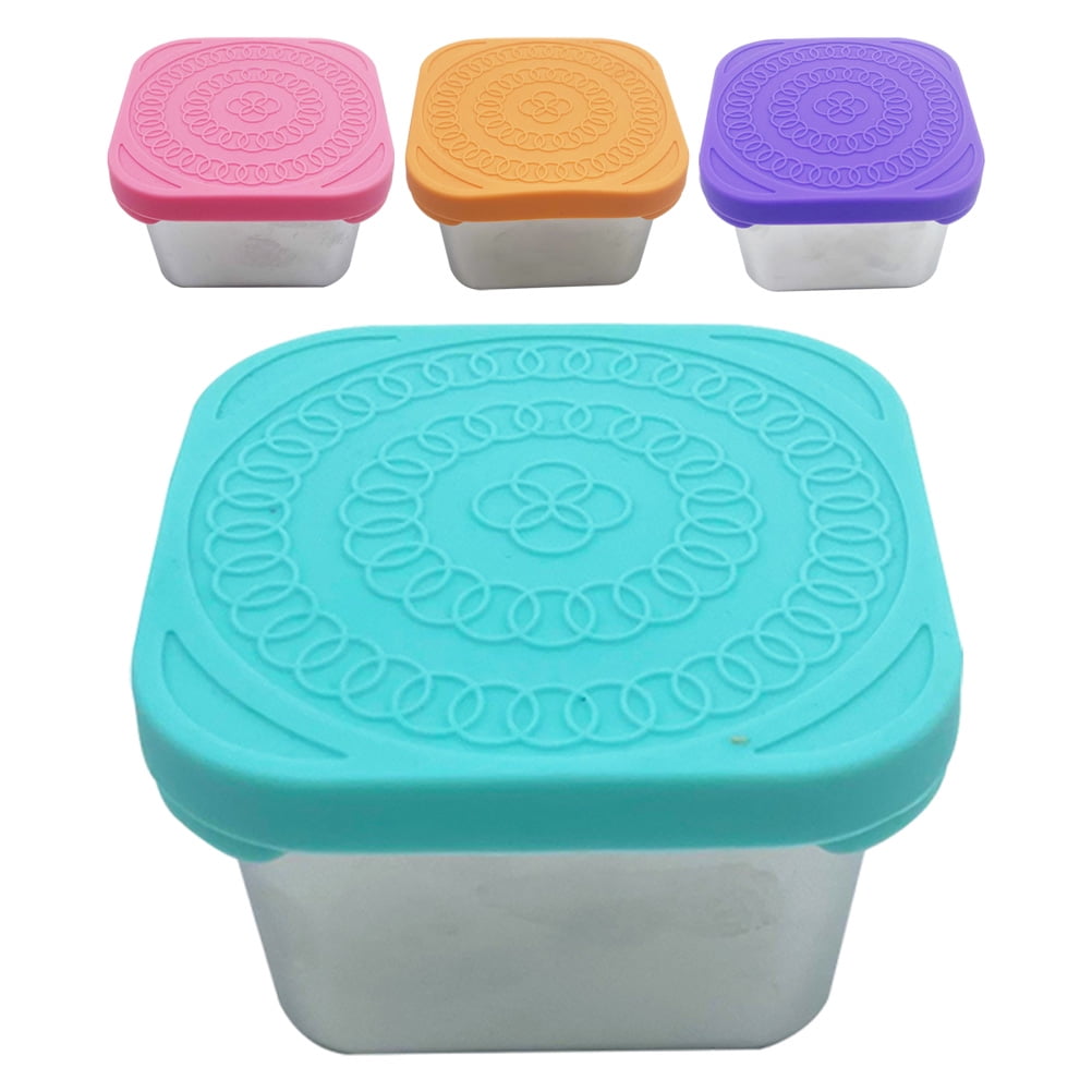 Stainless Steel Container Small Containers Snack Box Salad Metal Silica ...