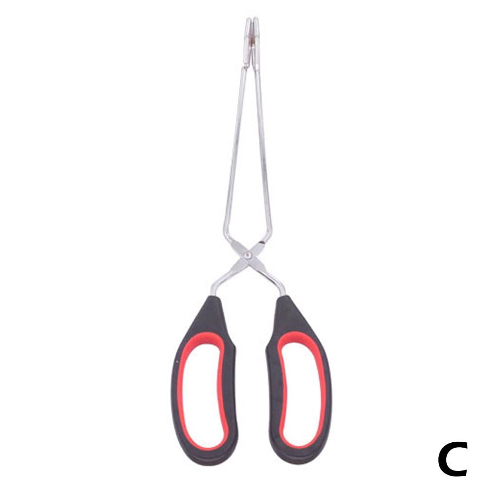 Stainless Steel Heat Proof Cooking Tongs, Kitchen Scissor Utensil Food ...