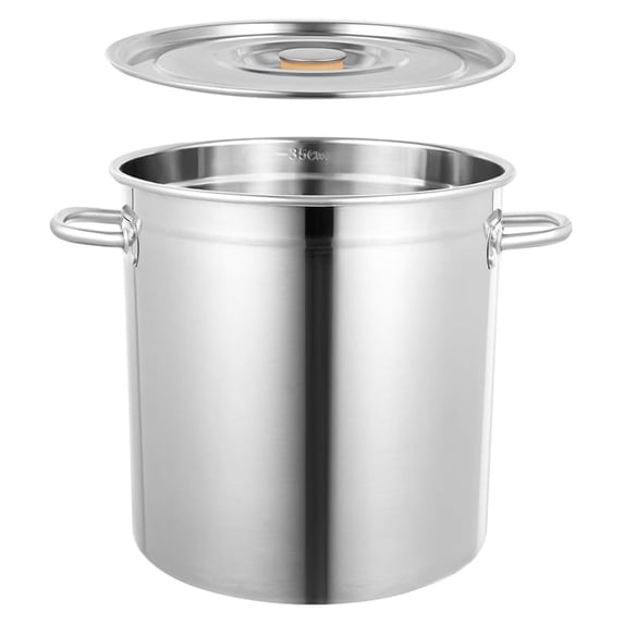 Stainless Steel Cookware Stockpot, Grade LARGE STOCK POT 37 Quart With ...