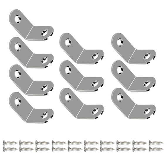 Stainless Steel Corner Brace set L Shaped Brackets Heavy Duty Corner ...