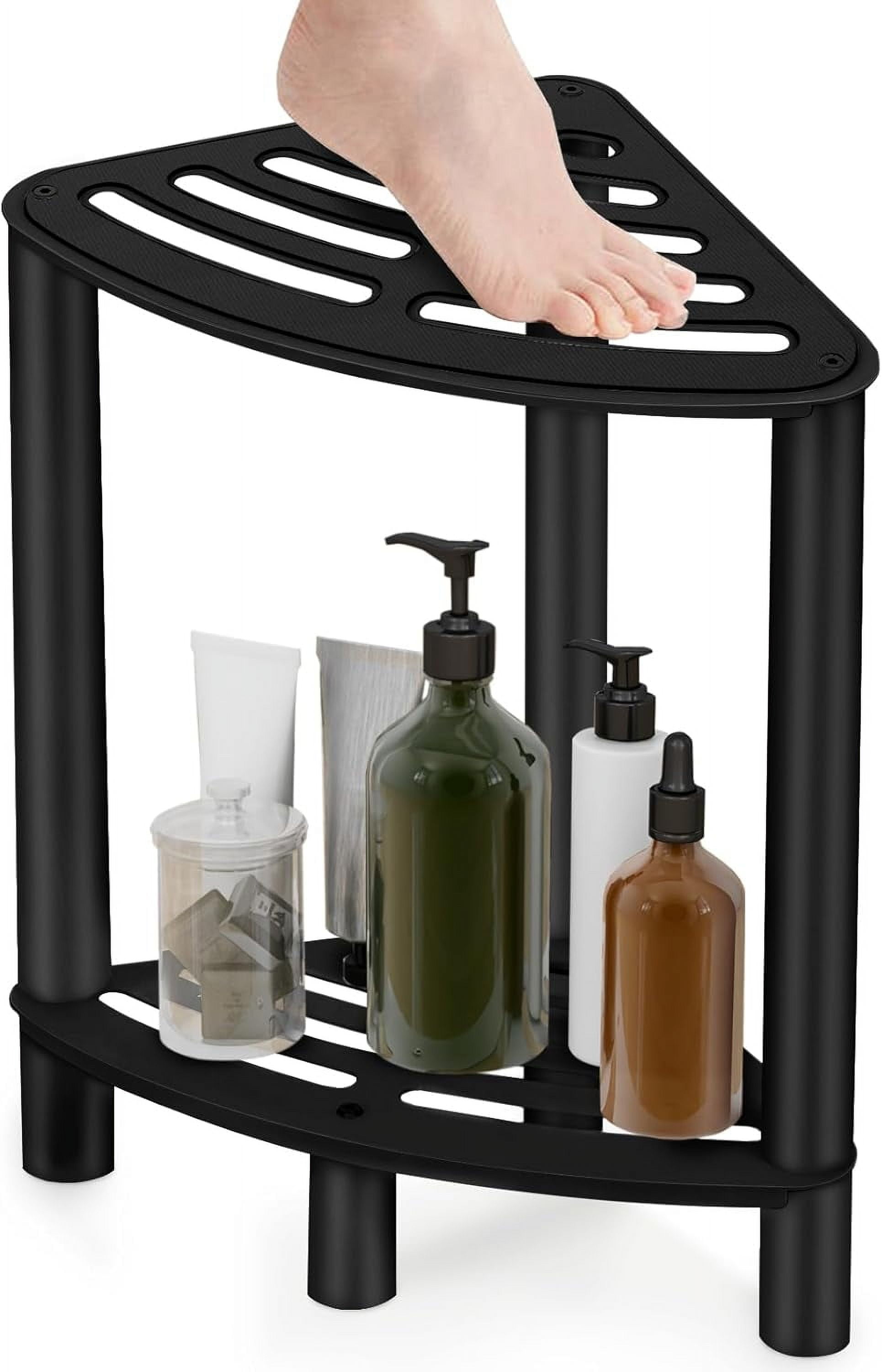 Stainless Steel Corner Shower Stool, Bathroom Shower Bench for Inside ...