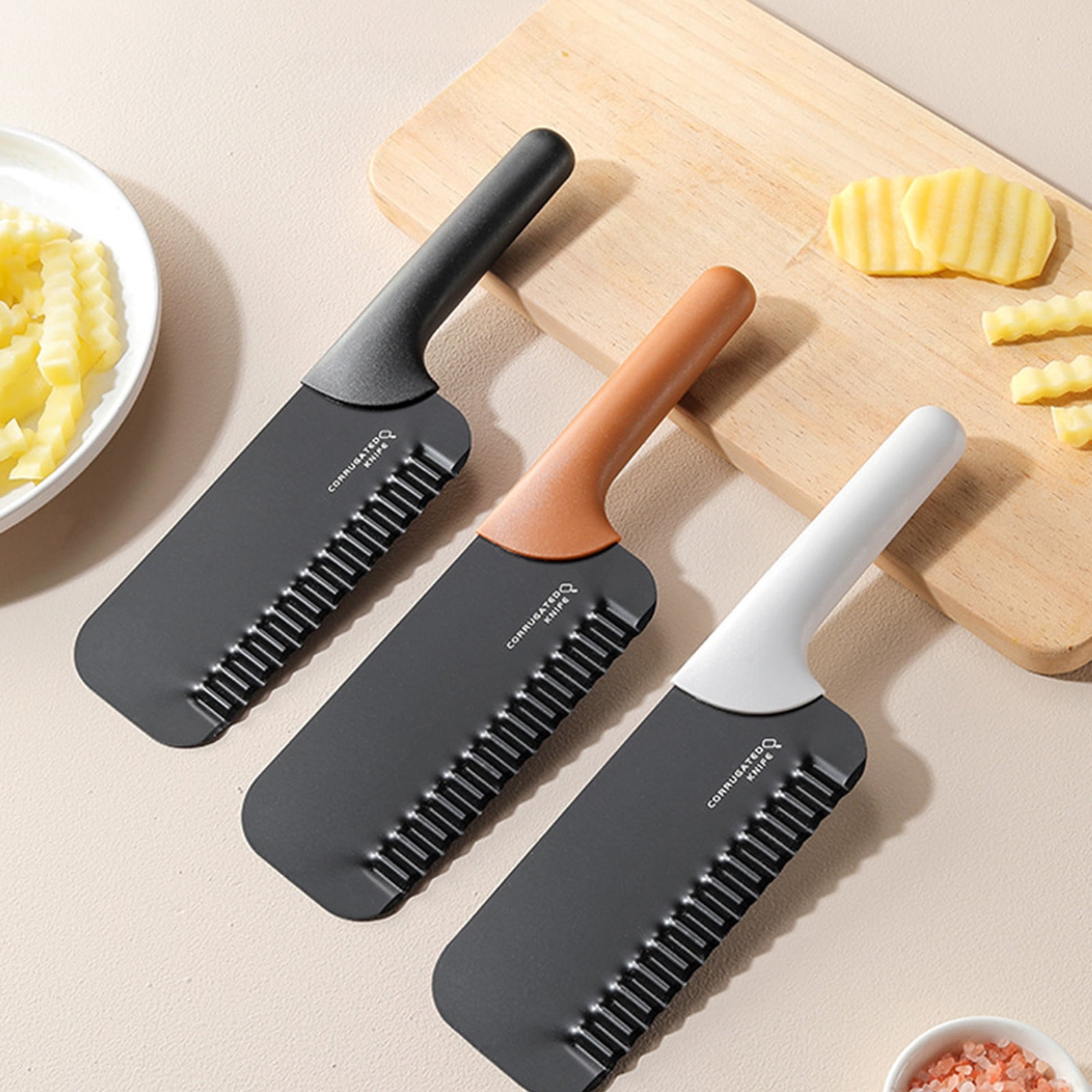 Stainless Steel Corrugated Knife, Wolf Tooth Design, Sharp Edge Blade ...