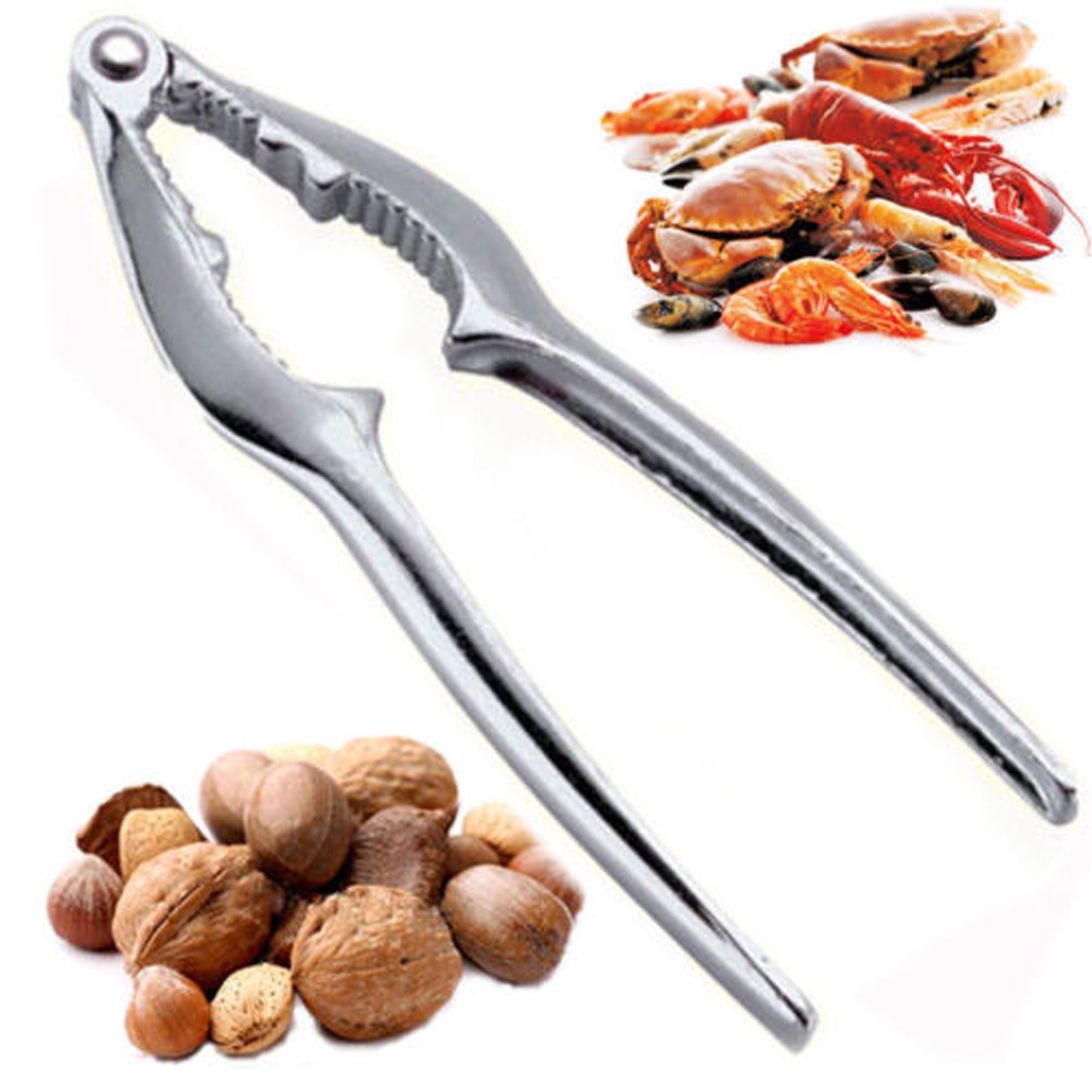 PLGEBR Stainless Steel Nutcracker for Cracking Nuts Pecan Hazelnut ...