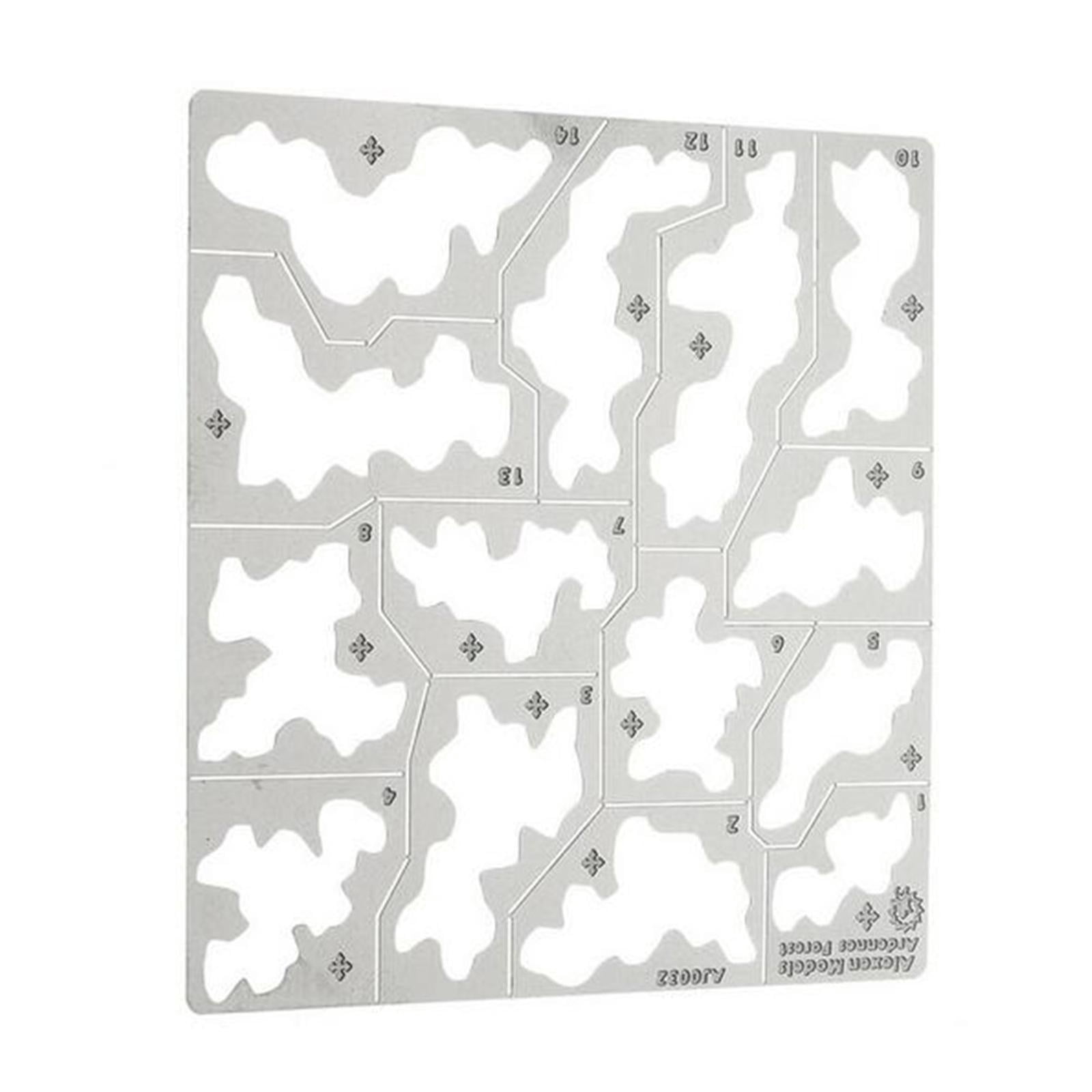 Stainless Steel Craft Stencil Set for Template Spray, 1/35 and 1/100 ...