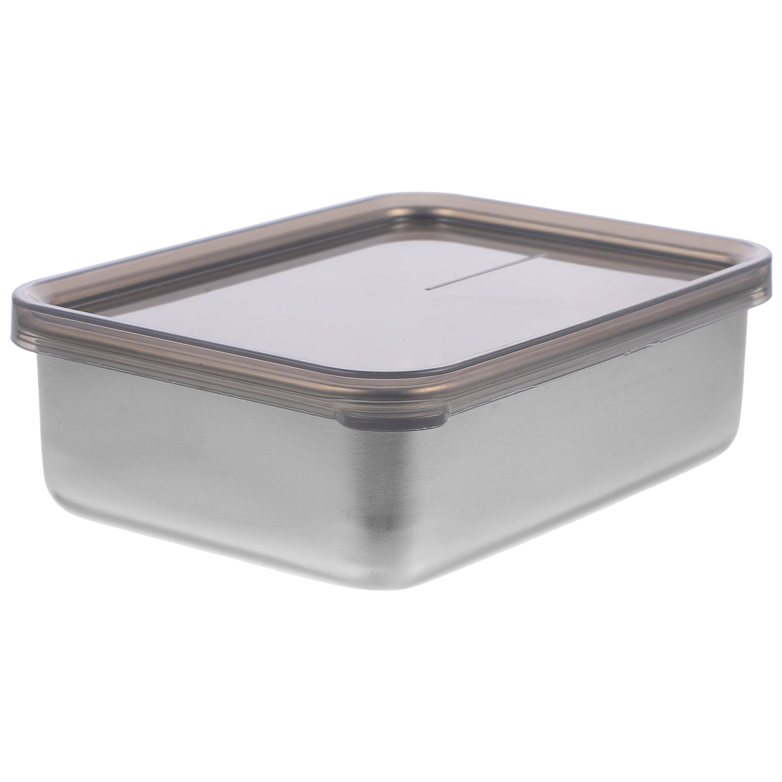 Stainless Steel Crisper Fridge Cheese Keeper Butter Box Butter Dish ...
