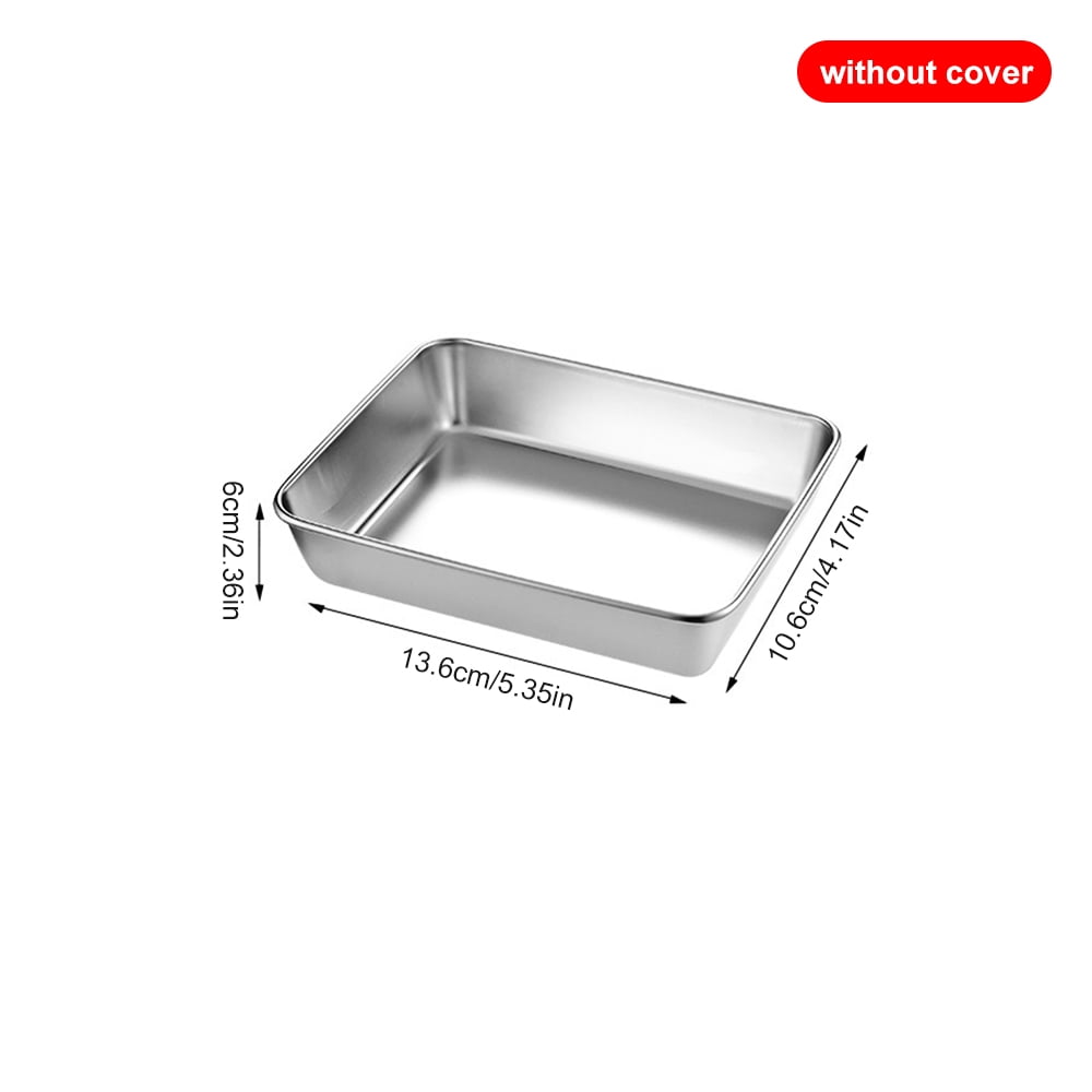 Stainless Steel Crisper Metal Freezer Bin Stackable Food Containers ...
