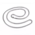Stainless Steel Curb Chain Necklace Lobster Clasp 29.5" 5Mm P35 ...