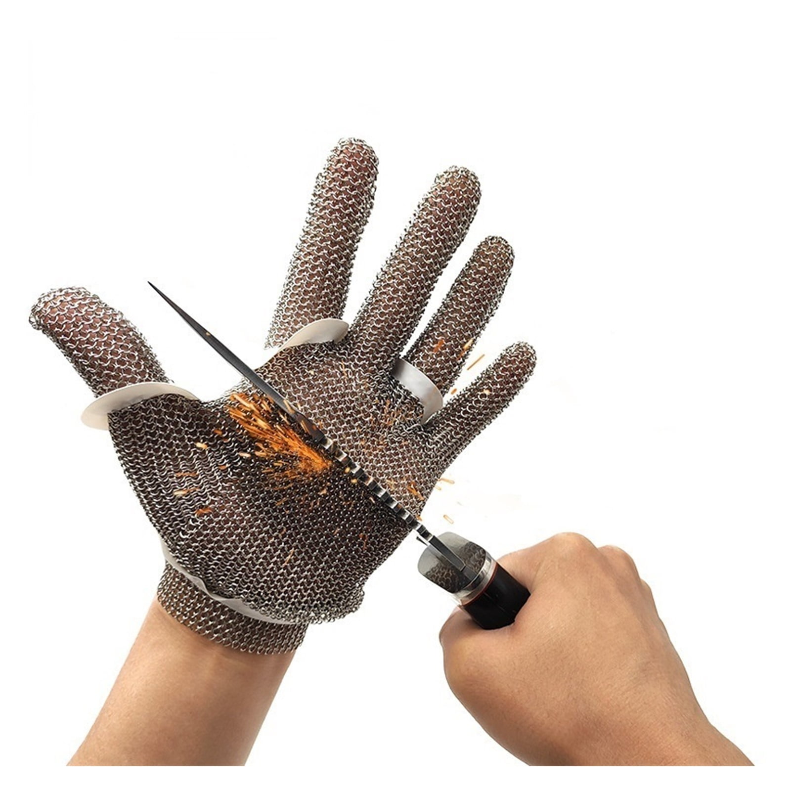 Stainless Steel Cut-resistant Gloves Level 5 Slaughter And Gardening ...