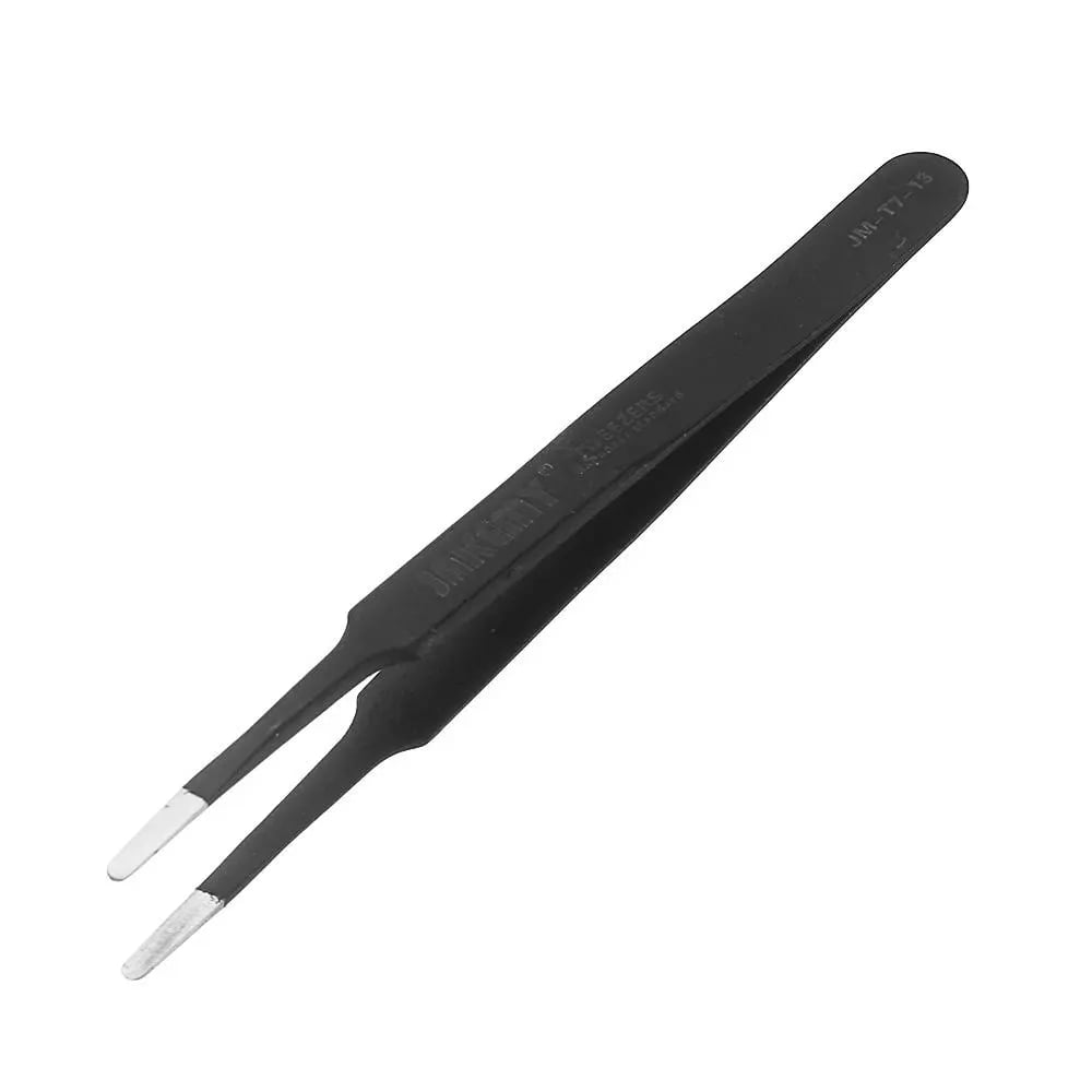 Stainless Steel DIY Electronic Flat End Tweezer Forceps Maintenance ...