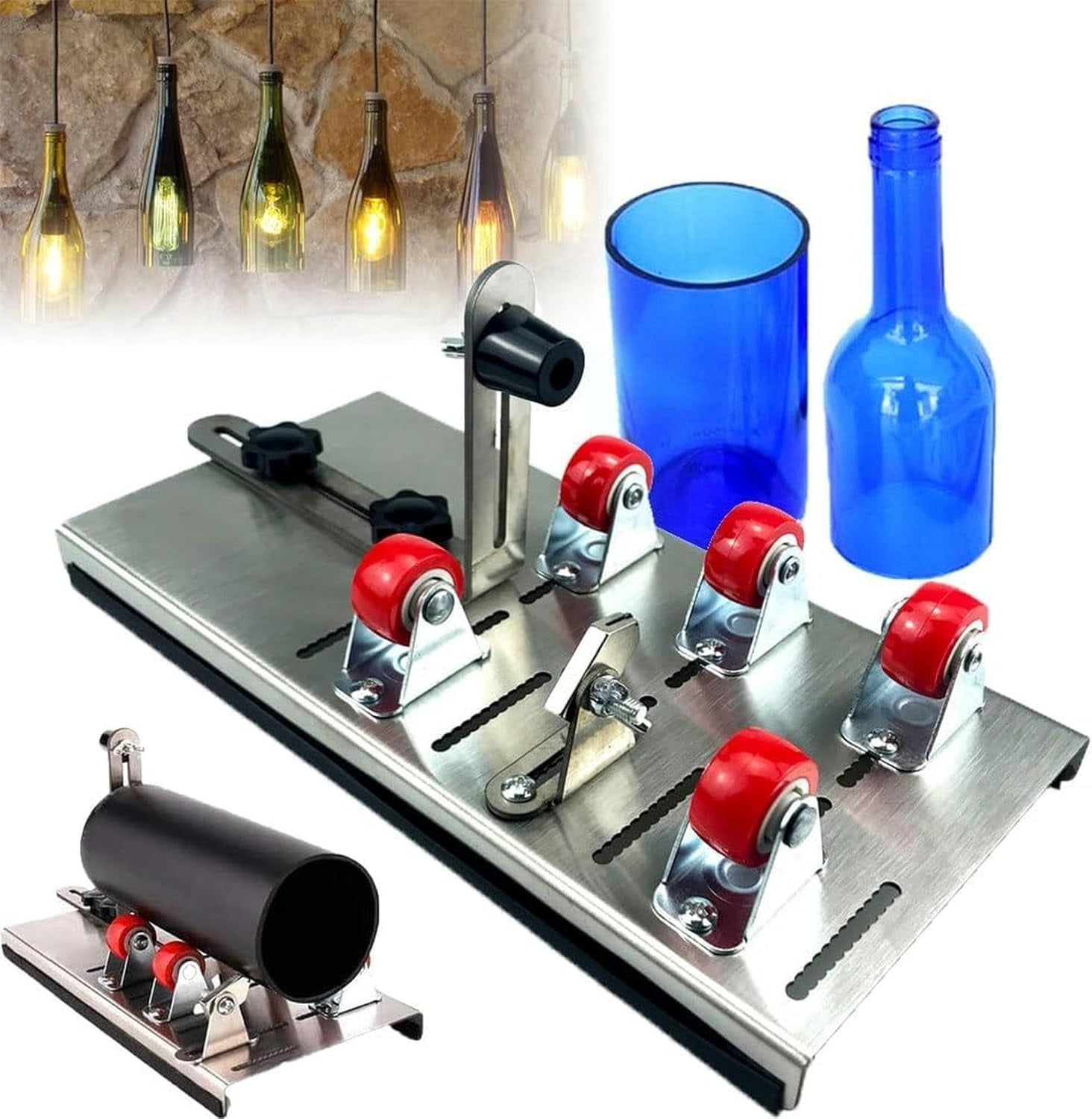 Stainless Steel DIY Glass Bottle Cutter, Household Decorations Cutting ...