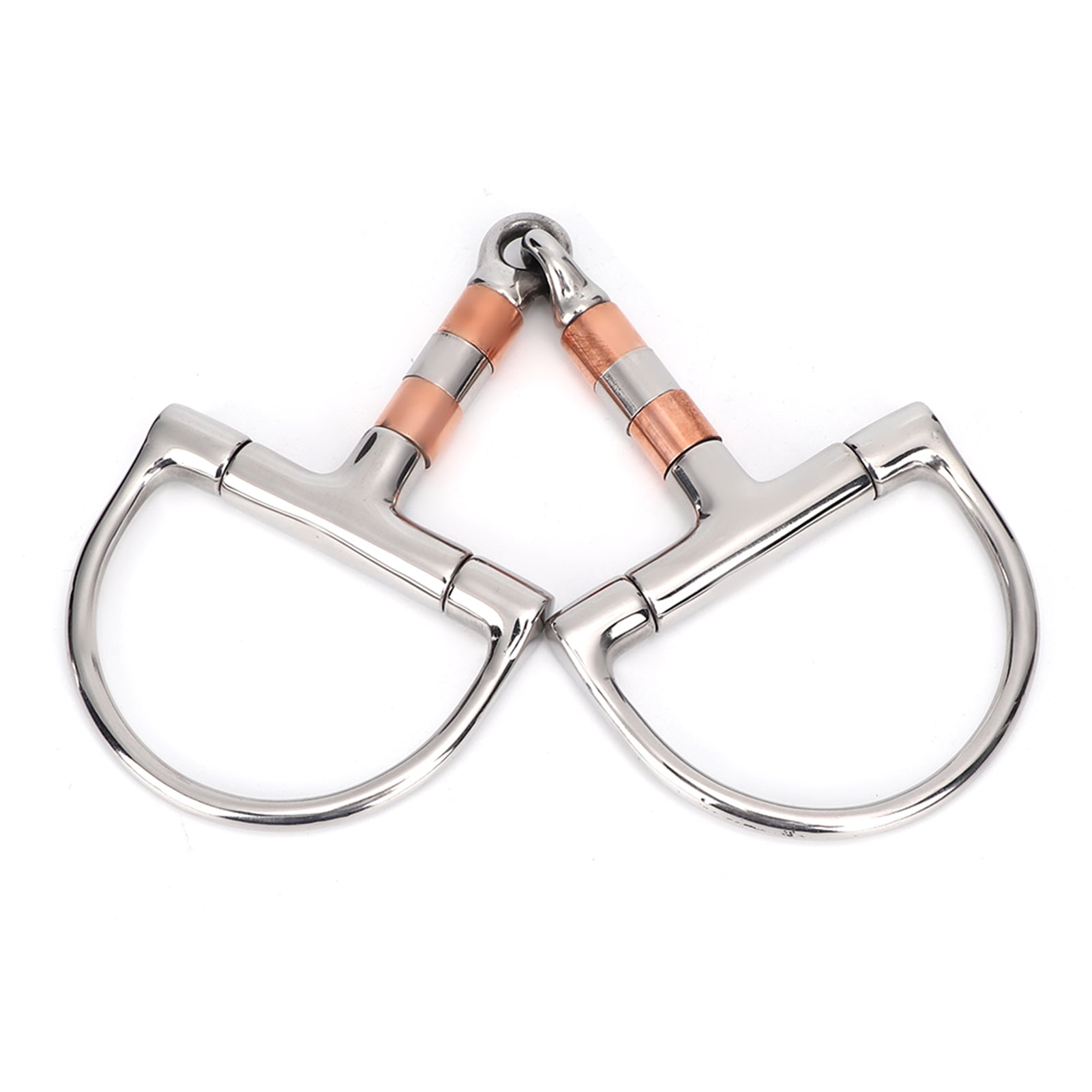 Stainless Steel Dee Bit Snaffle Horse Tool Accessories Mouth with Copper SS Rollers - Walmart.com
