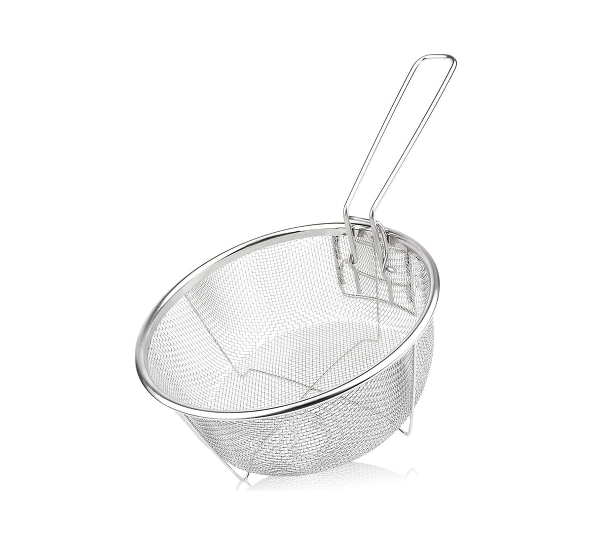 Stainless Steel Deep Fry Basket 1 Pc,Foldable Lower Oil Pan Basket ...