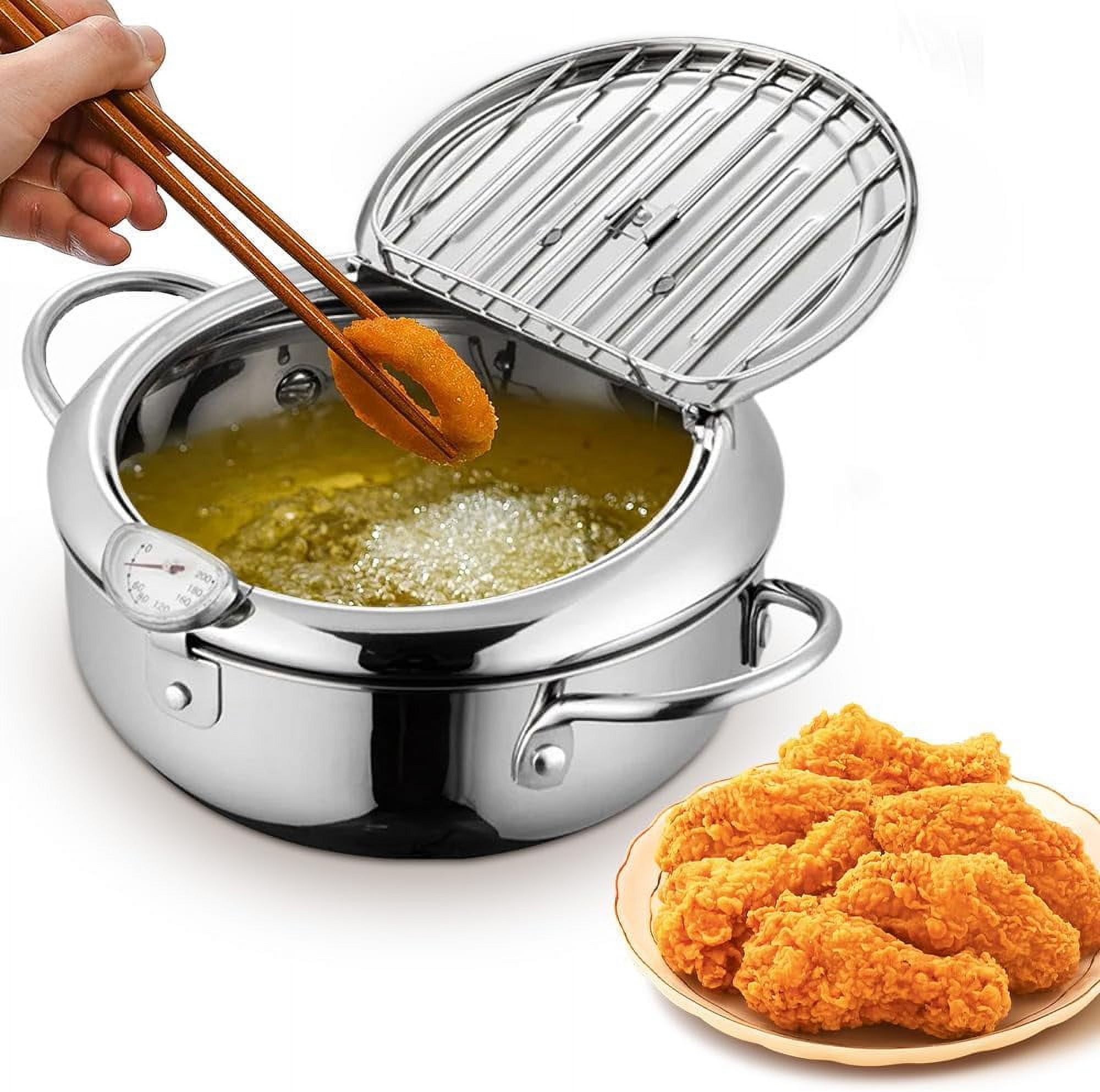 Stainless Steel Deep Fryer Pot, 2024 Upgraded Stainless Steel Frying ...