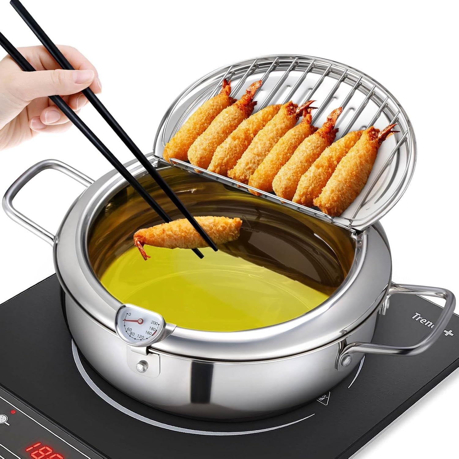 Stainless Steel Deep Fryer,Stainless Steel Deep Frying Pot with ...