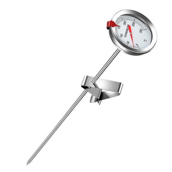 Stainless Steel Deep Fryer Thermometer with Clip for Accurate Oil ...