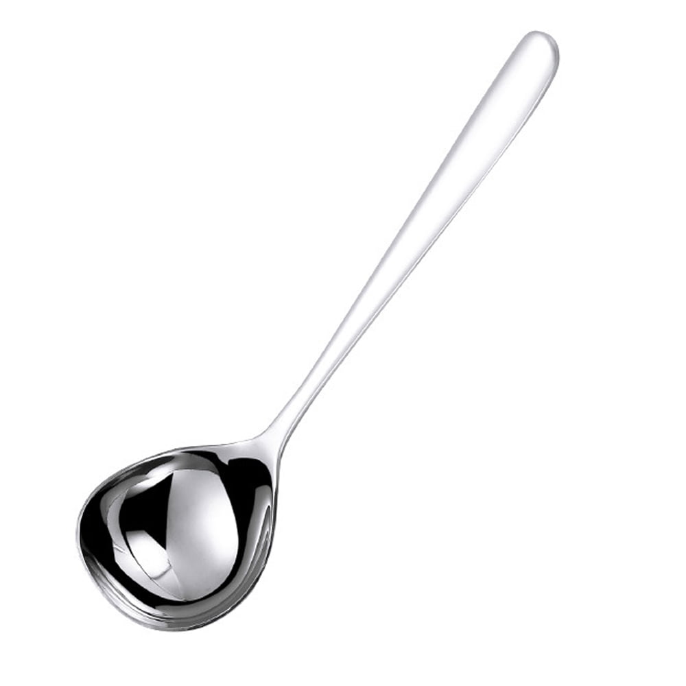 Stainless Steel Deep Noodle Spoons, silverware Big soup spoons, Large ...
