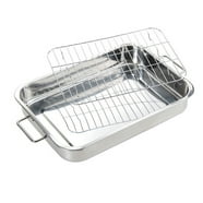 Chicken Leg and Wing Rack with Drip Tray 12 Slots Stainless Steel ...