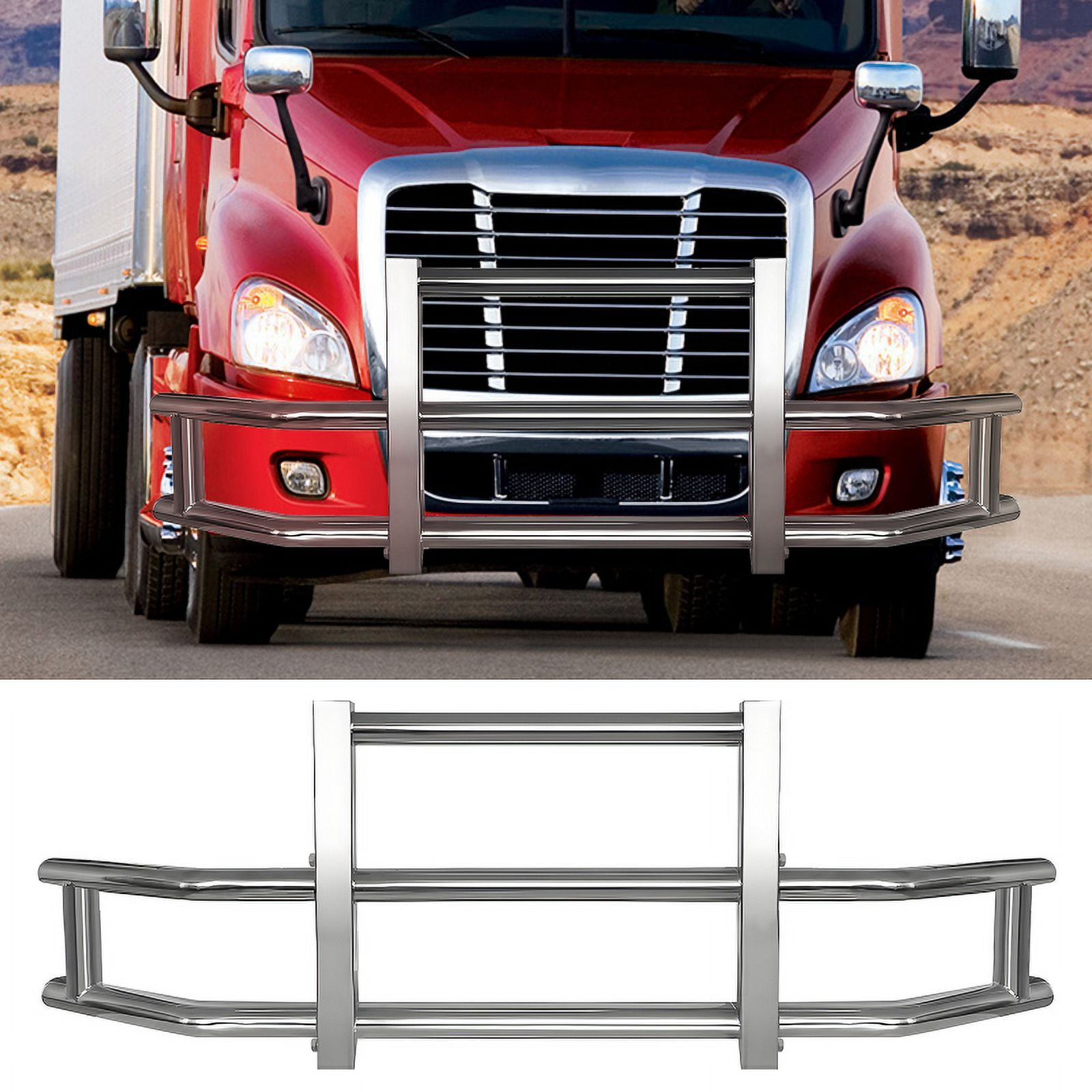 Stainless Steel Deer Guard Bumper for Freightliner Cascadia 2018-2022 ...