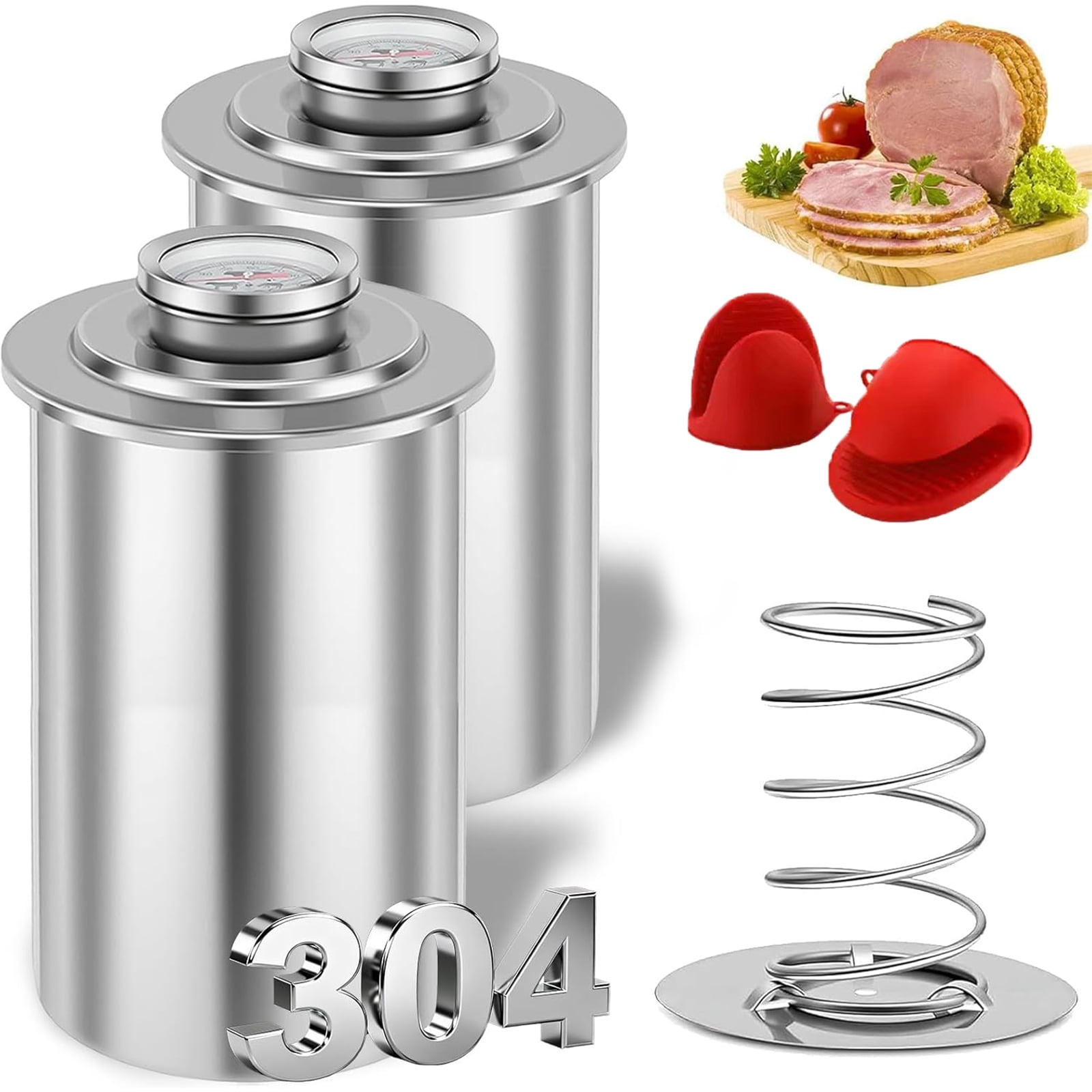 Stainless Steel Deli Meat Press Ham Maker, 2026 New Deli Press for ...