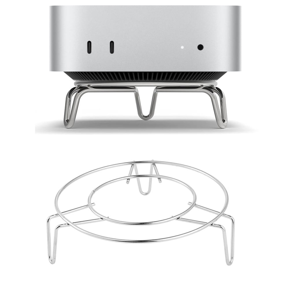 Stainless Steel Desktop Bracket Stand For Mac Mini M4/M4 Pro 2024 Host ...