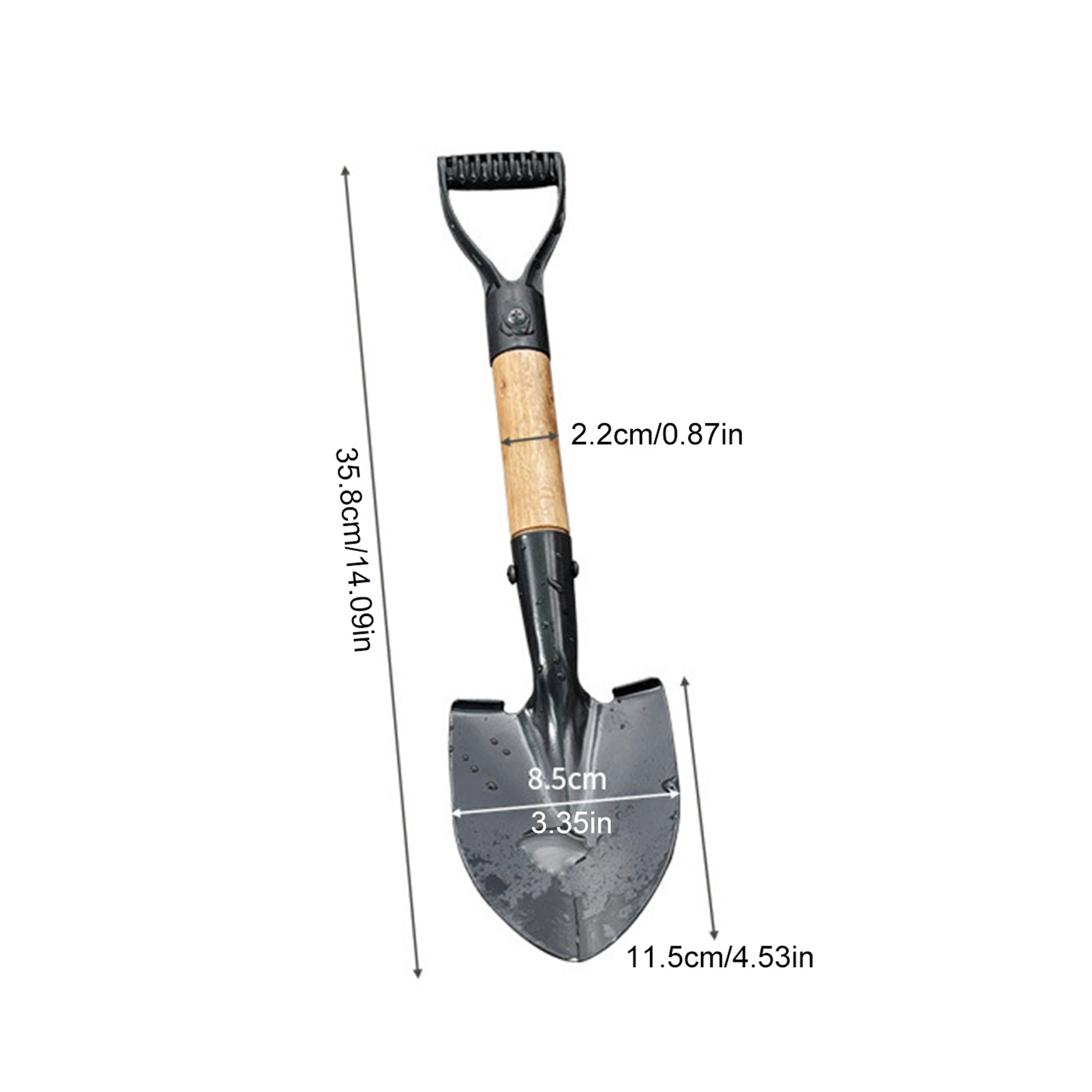 Stainless Steel Digging Shovel Spade Harrow Garden Tool Kids Mini Beach ...