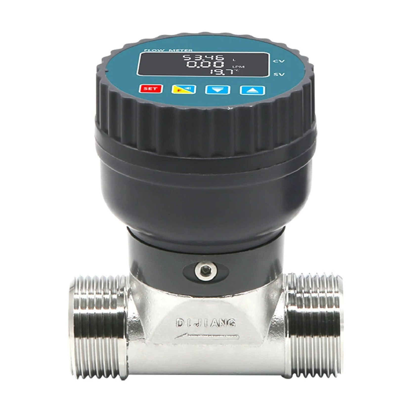 Stainless Steel Digital Display Flow Meter High Precision Liquid Water ...