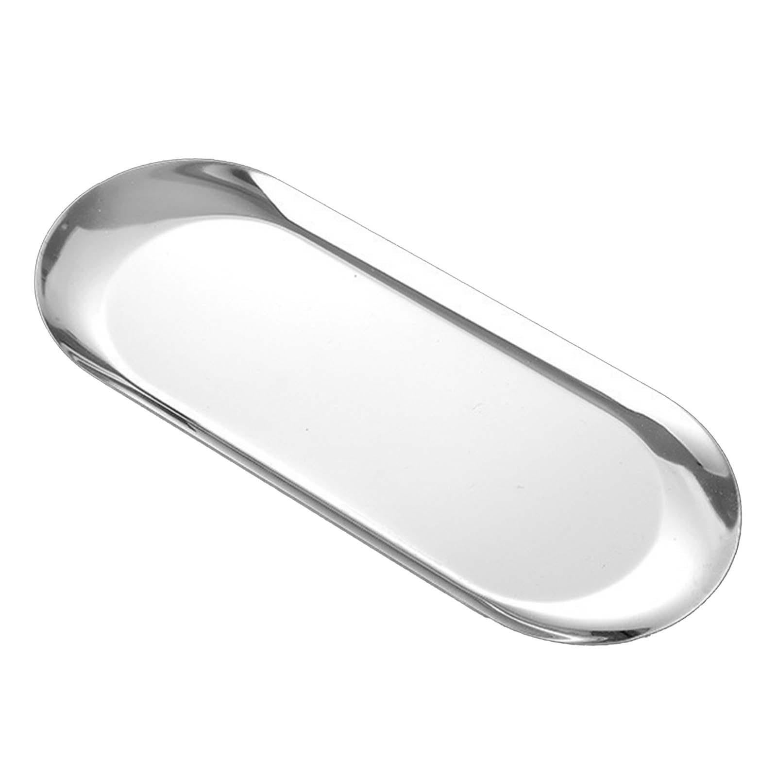 Stainless Steel Dinner Plates Salad Plate Stackable Tableware Kitchen ...