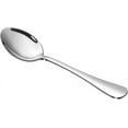 Stainless Steel Dinner Spoon Set, 12 Piece 7.3" Silverware, Table Soup ...