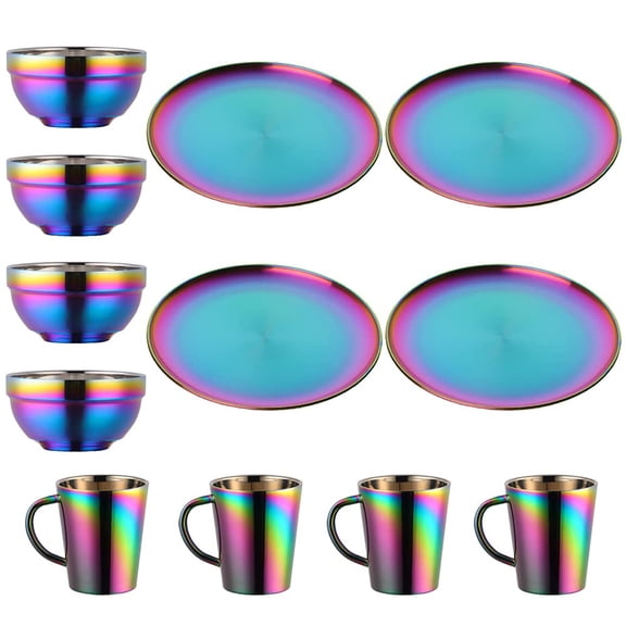 Rainbow Plate Set