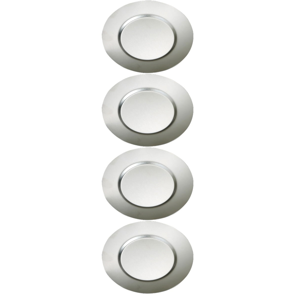 Stainless Steel Disc 4 Pieces Vintage Plate Kitchen Plates Metal ...