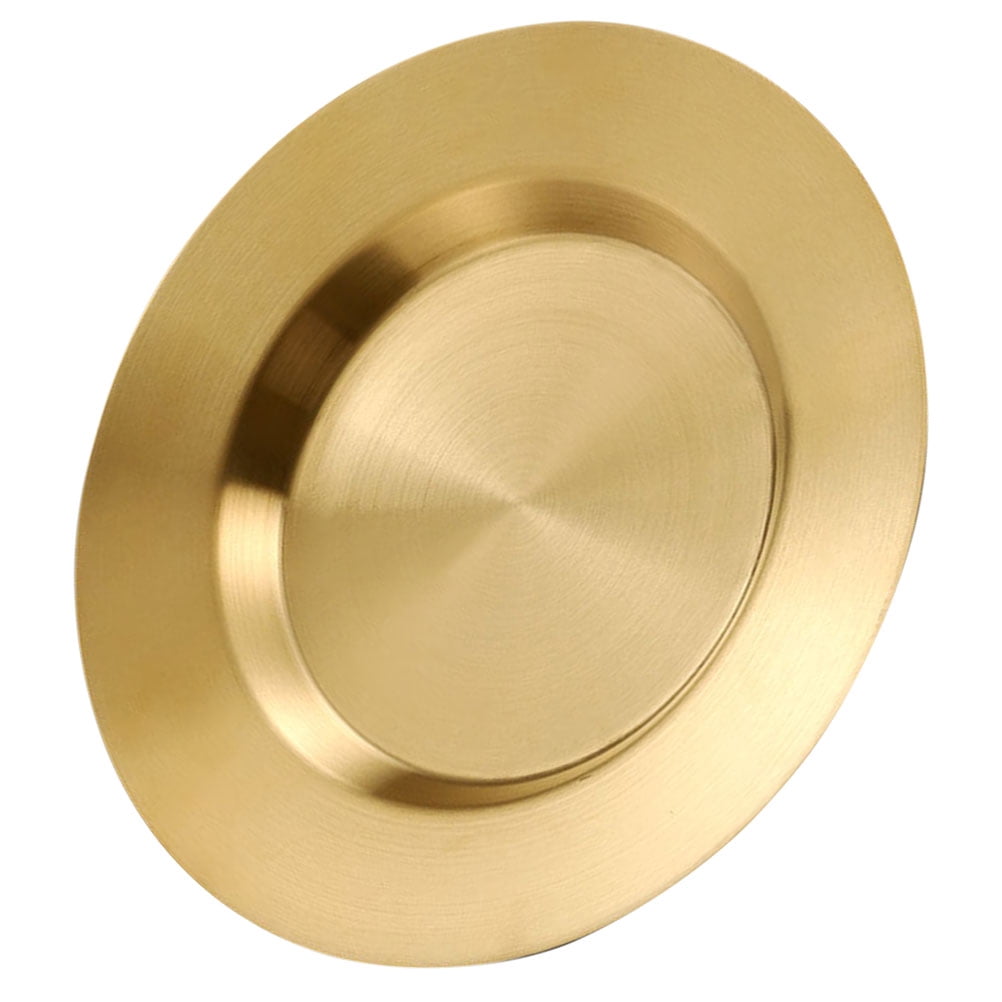 Stainless Steel Disc Decorative Trays Dinner Plate Multi-function Pasta ...