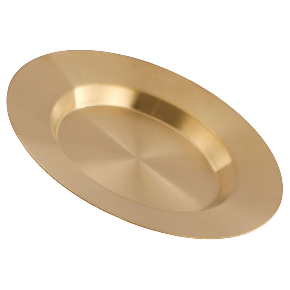 Stainless Steel Disc Round Tray Food Trays Western Plate Dish The ...