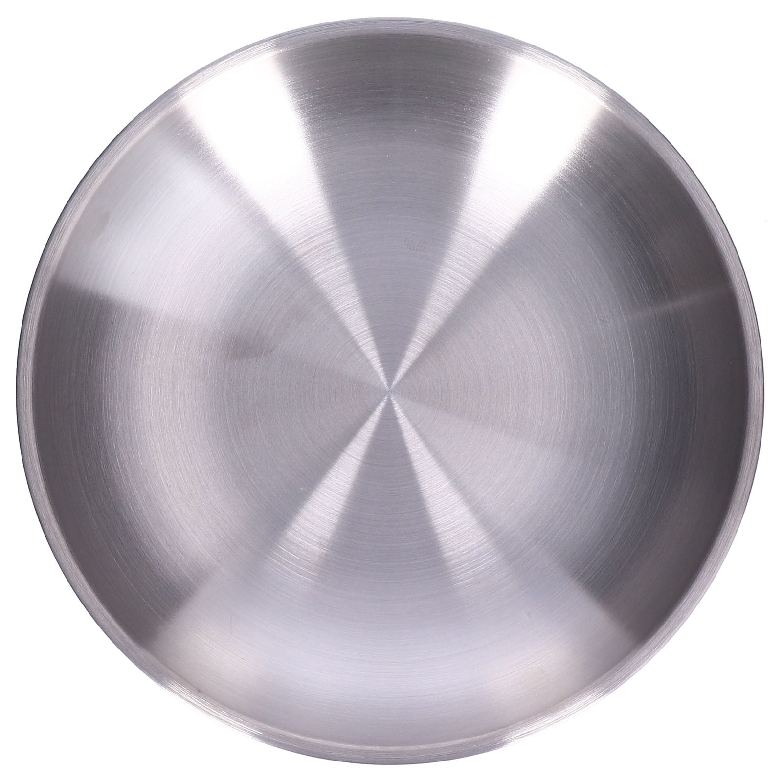 Stainless Steel Dish Dinner Plate Reusable Brushed Metal Plate Heavy ...